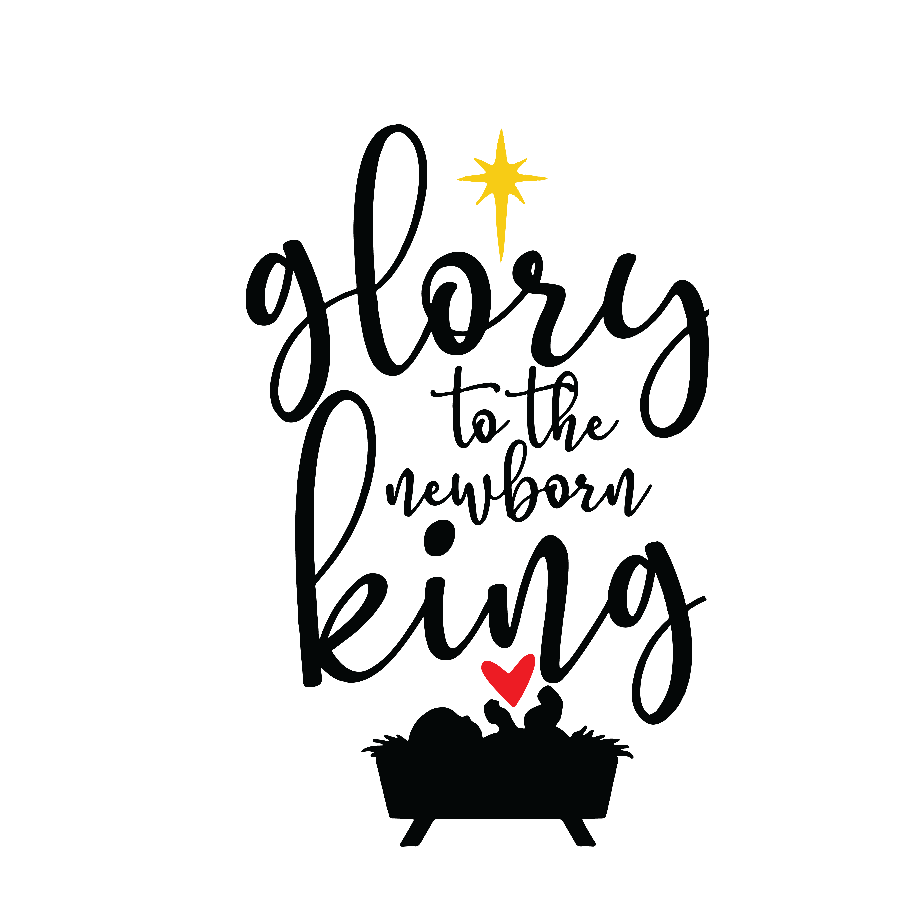 Glory to the newborn king Svg, Religious Christmas Svg, Chri | Inspire ...
