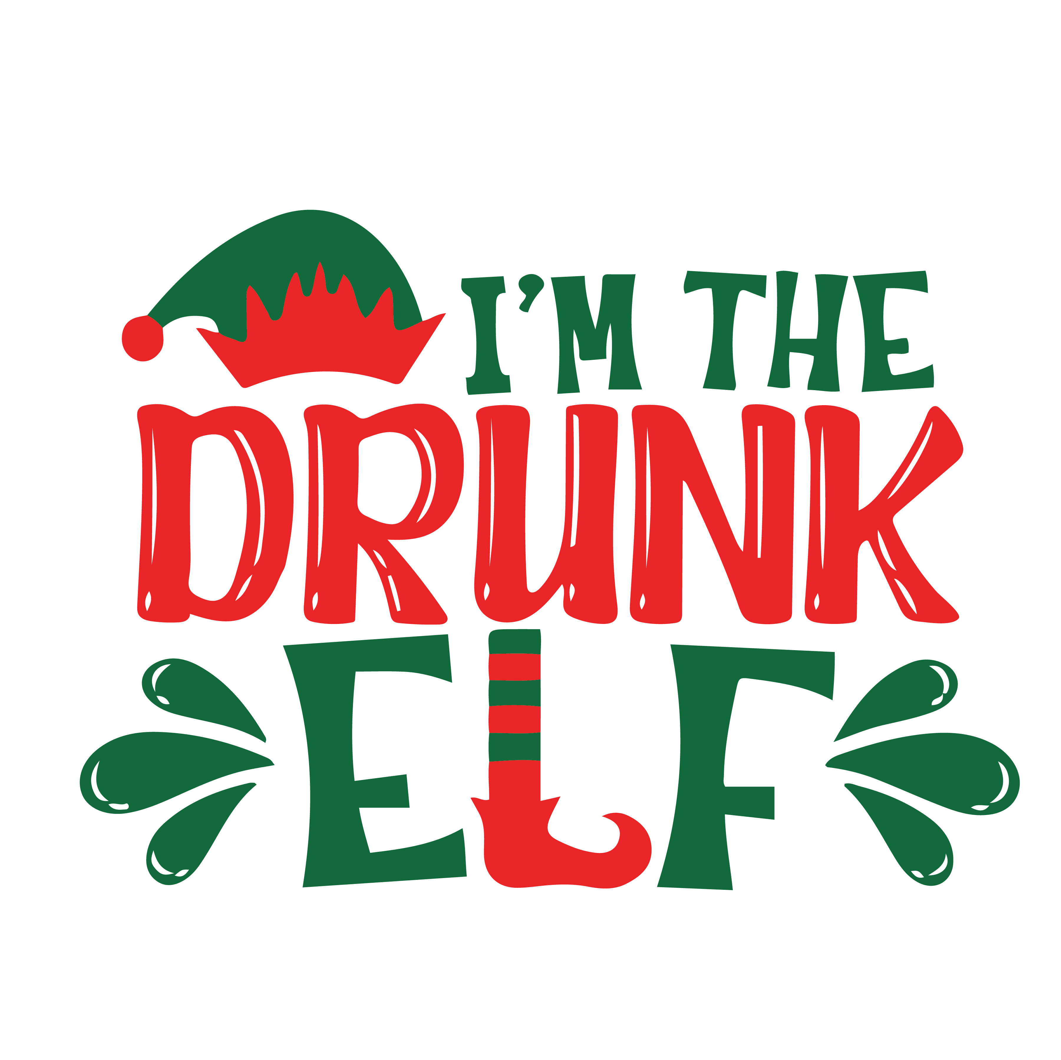 I'm the drunk elf Svg, Elf Friends Svg, Elf Family Svg, Chri | Inspire ...