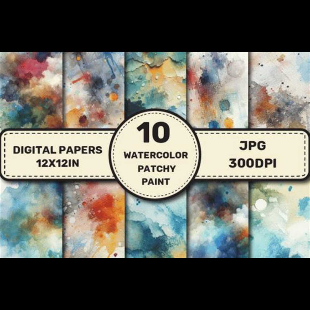 Watercolor Patchy Paint Texture Papers | Inspire Uplift