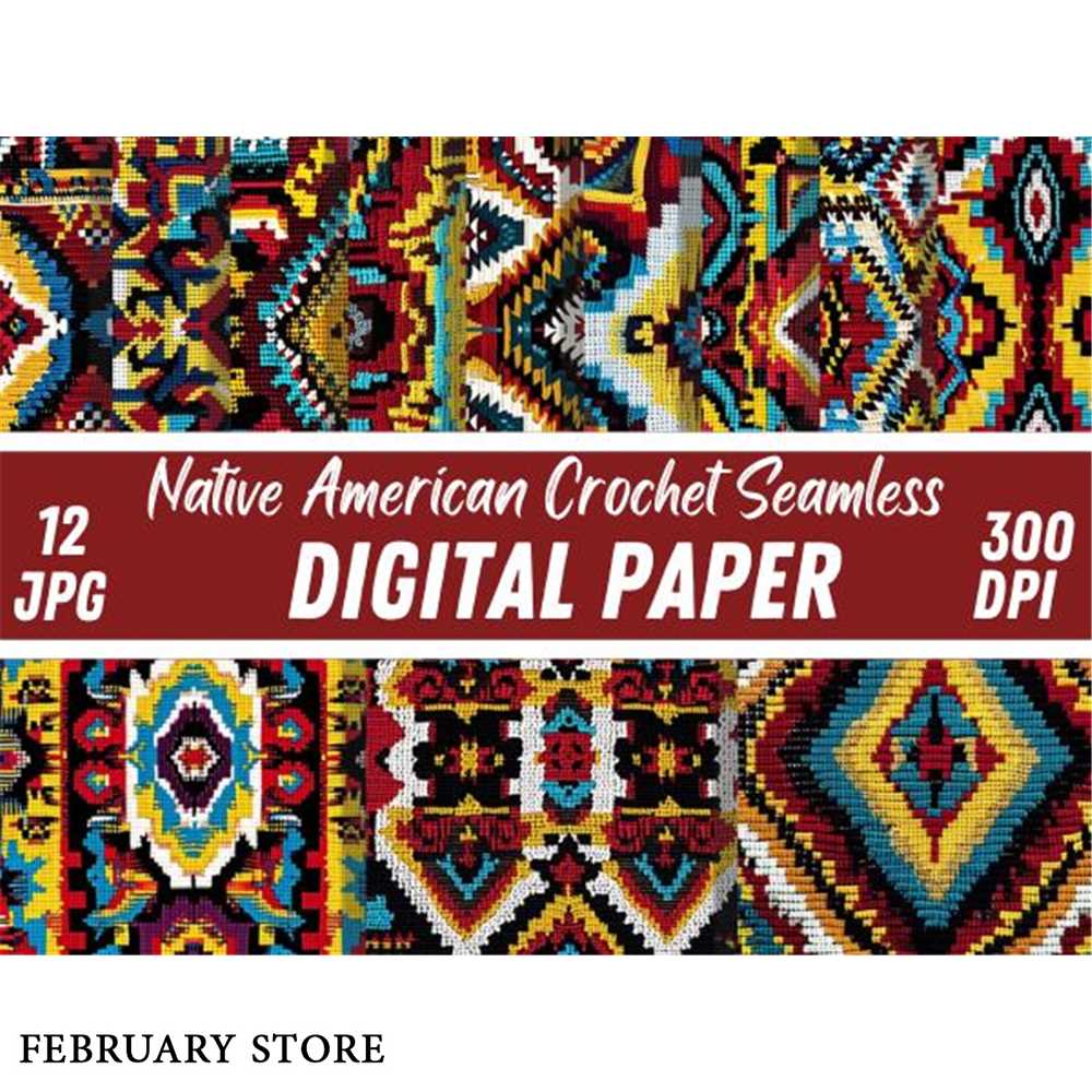 Native American Crochet Paper Pattern | Inspire Uplift