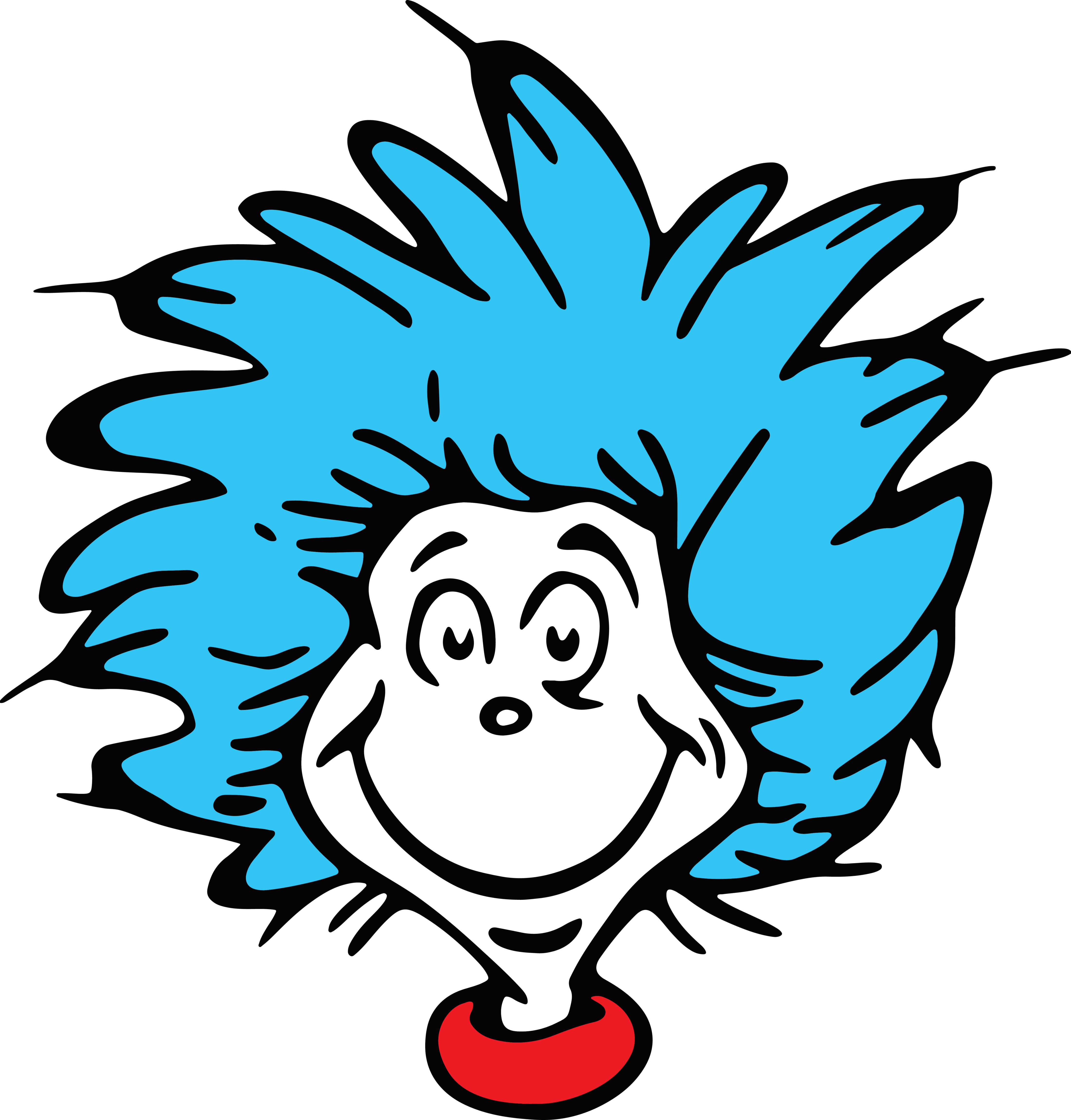 Thing face Svg, Dr. Seuss Svg, Dr. Seuss Clipart, Dr. Seuss | Inspire ...