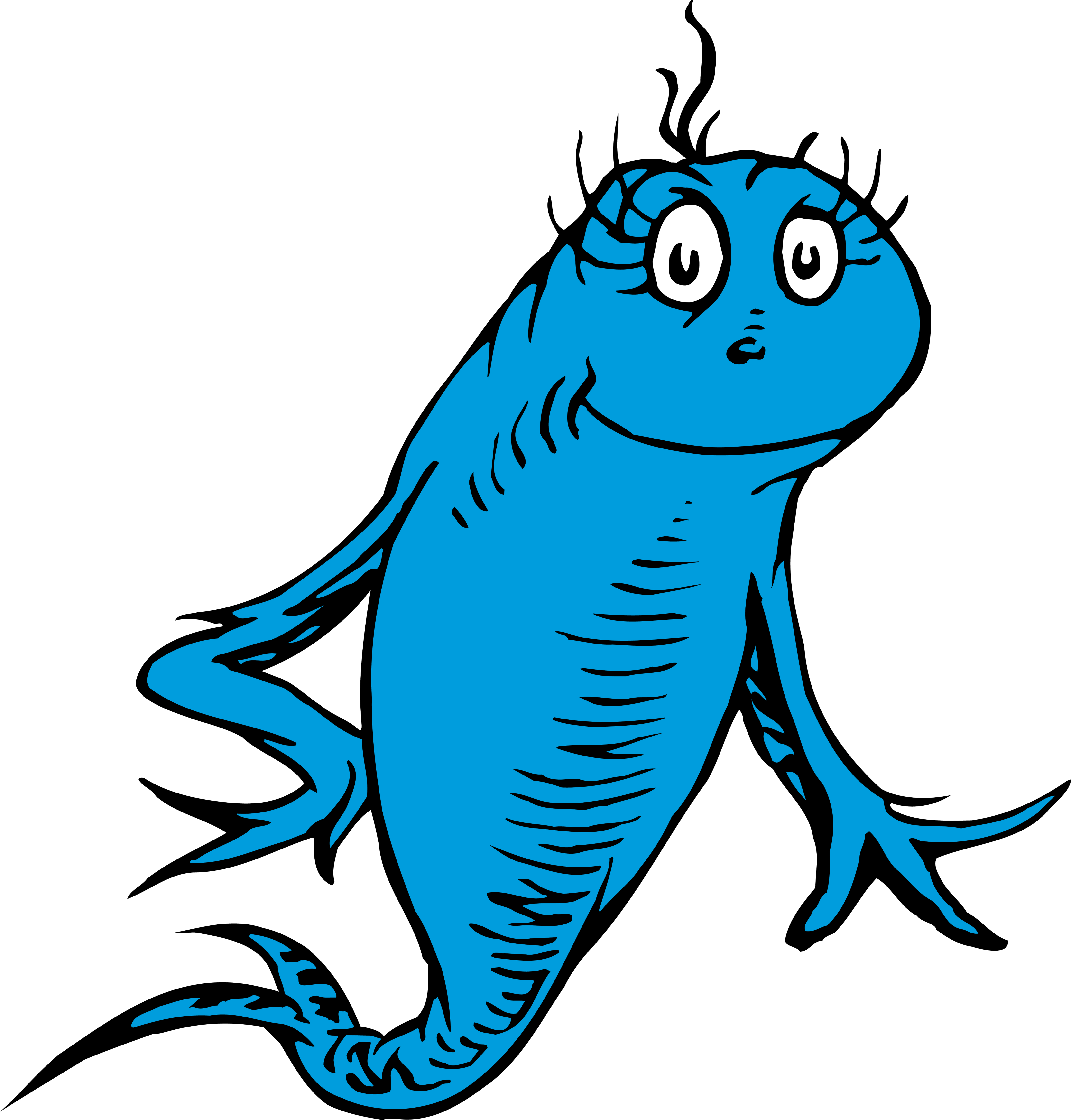 Blue Fish Svg, Dr. Seuss Svg, Dr. Seuss Clipart, Dr. Seuss T - Inspire ...
