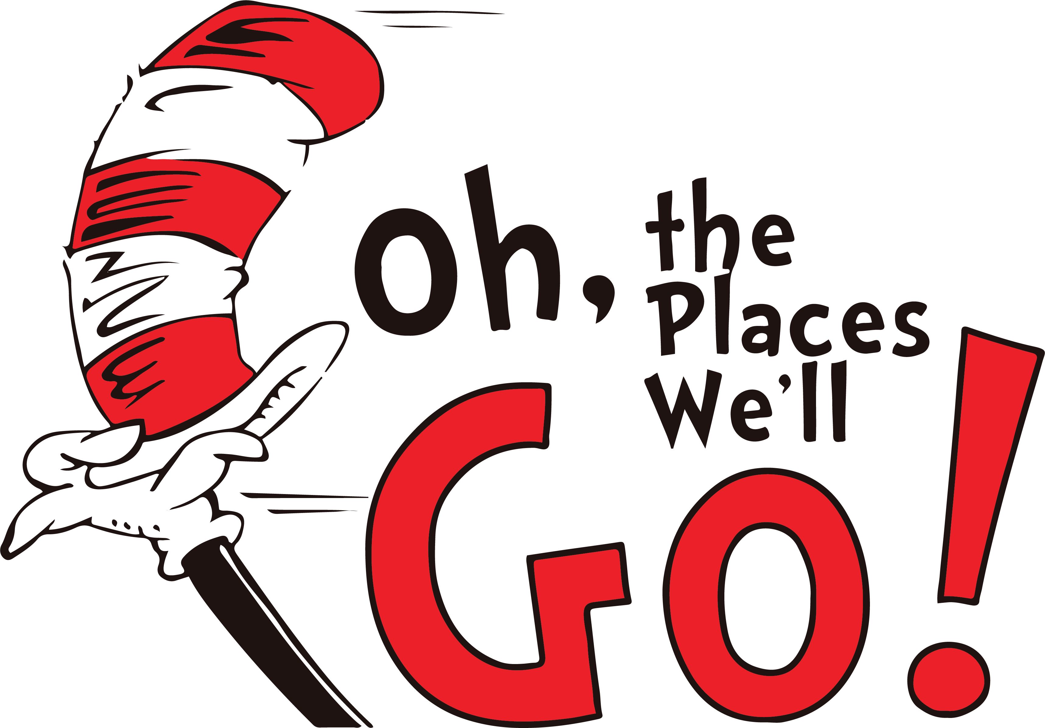 Oh the Places We'll Go Svg, Dr. Seuss Svg, Dr. Seuss Quotes | Inspire ...