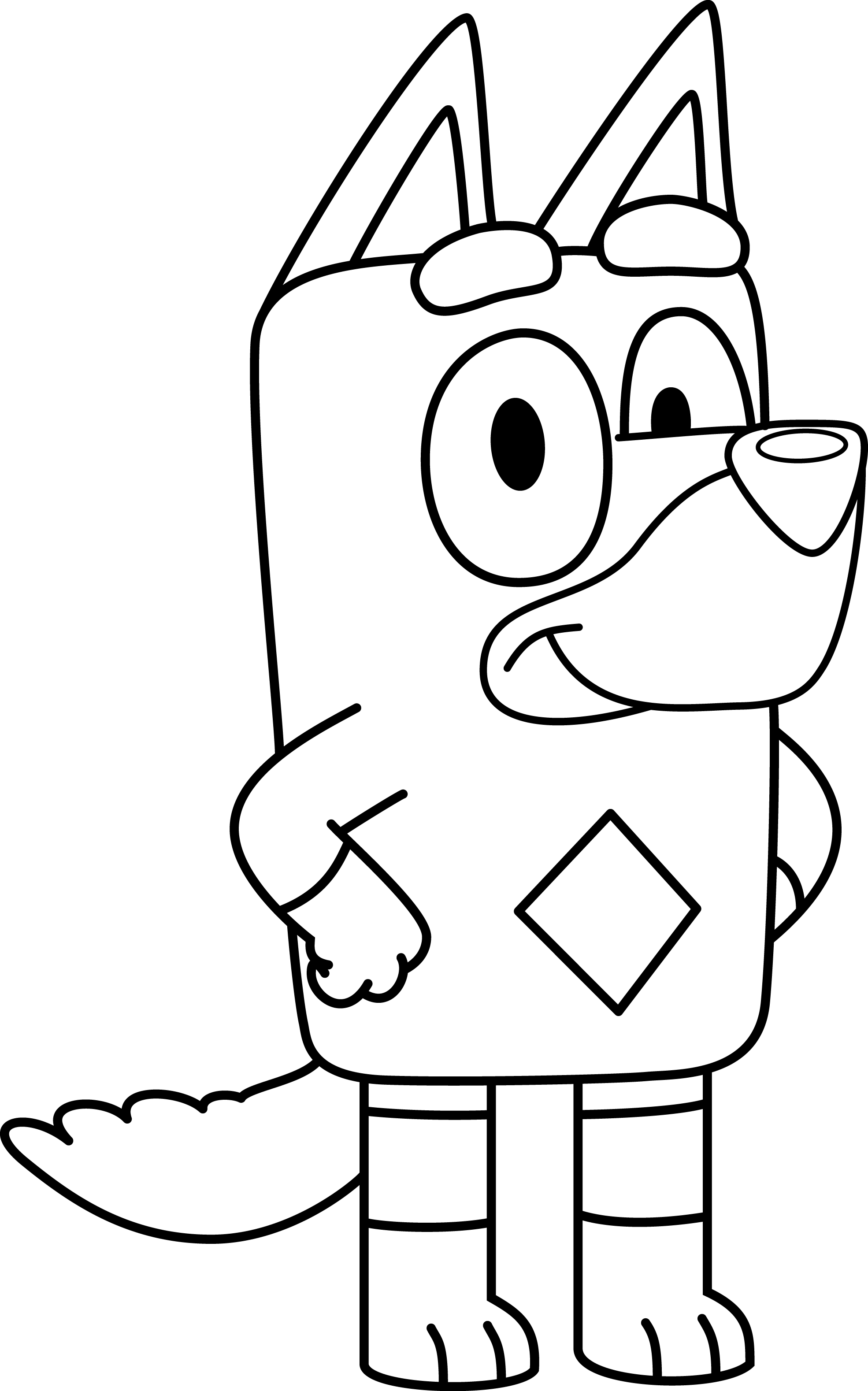 Rusty outline Svg, Bluey Svg, Bluey Heeler Svg, Bluey Dog Sv - Inspire ...