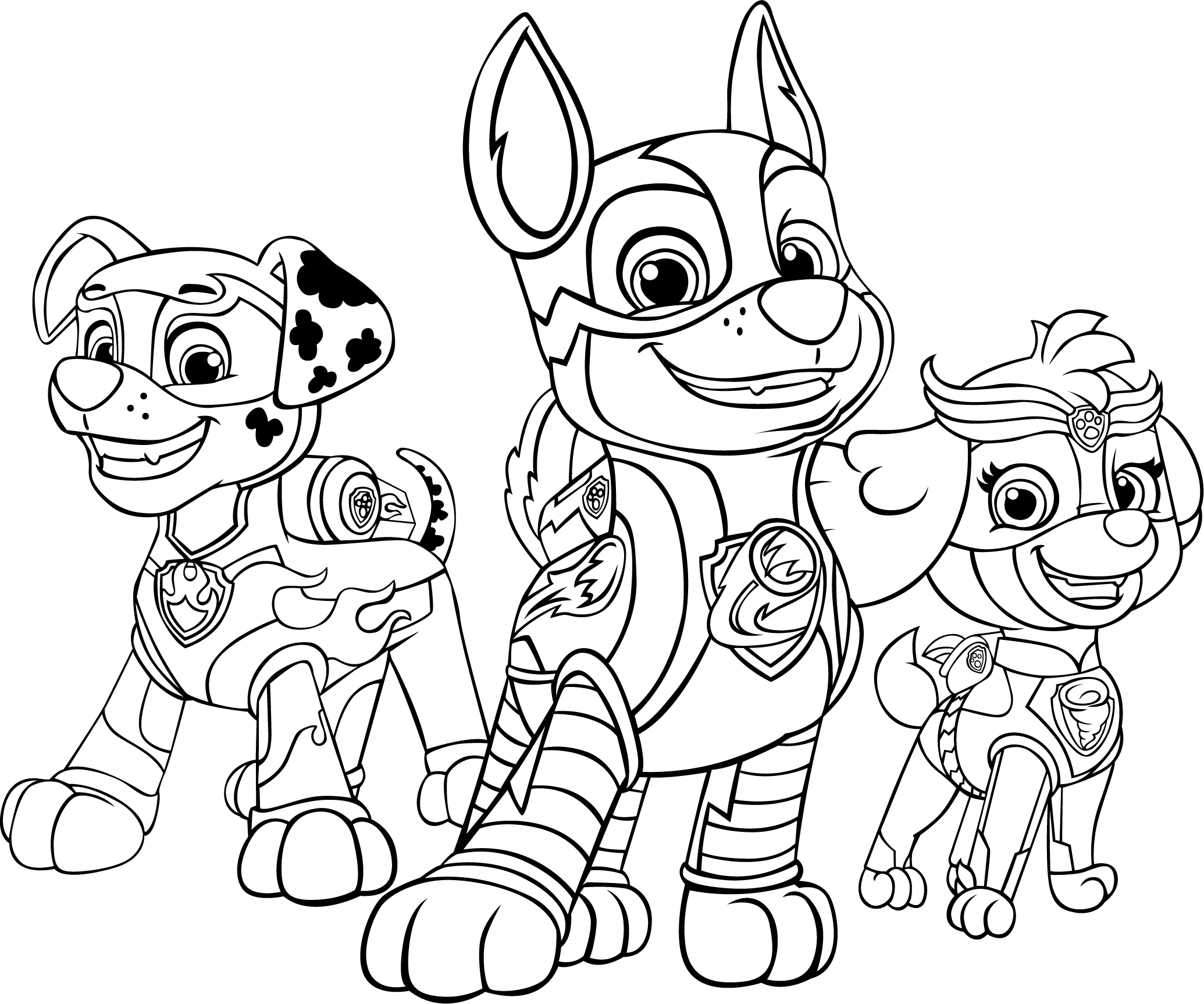 Mighty Pups Outline Svg, Paw Patrol Svg, Paw patrol Clipart, | Inspire ...