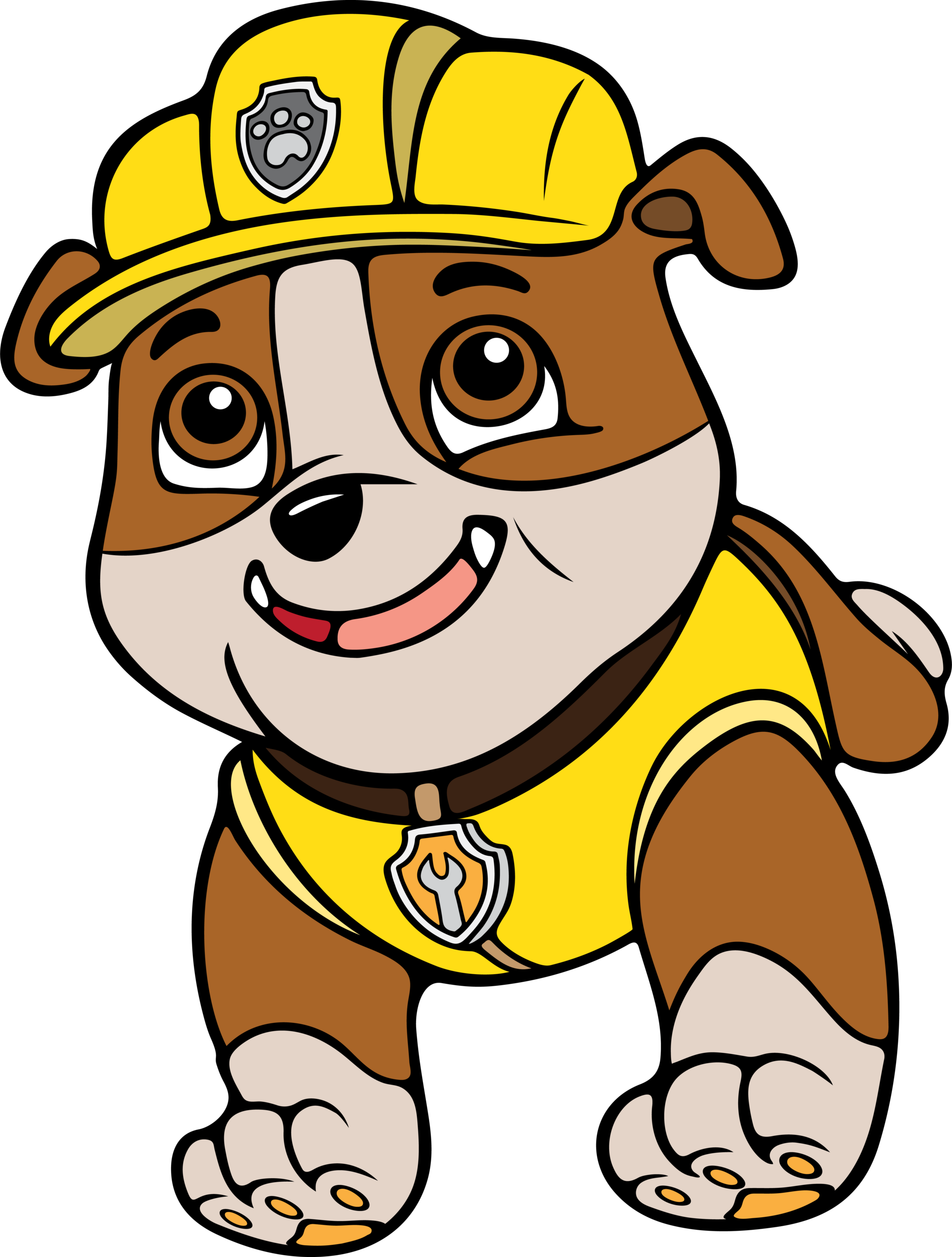 Rubble Svg, Paw Patrol Svg, Paw patrol Clipart, Cartoon Paw | Inspire ...