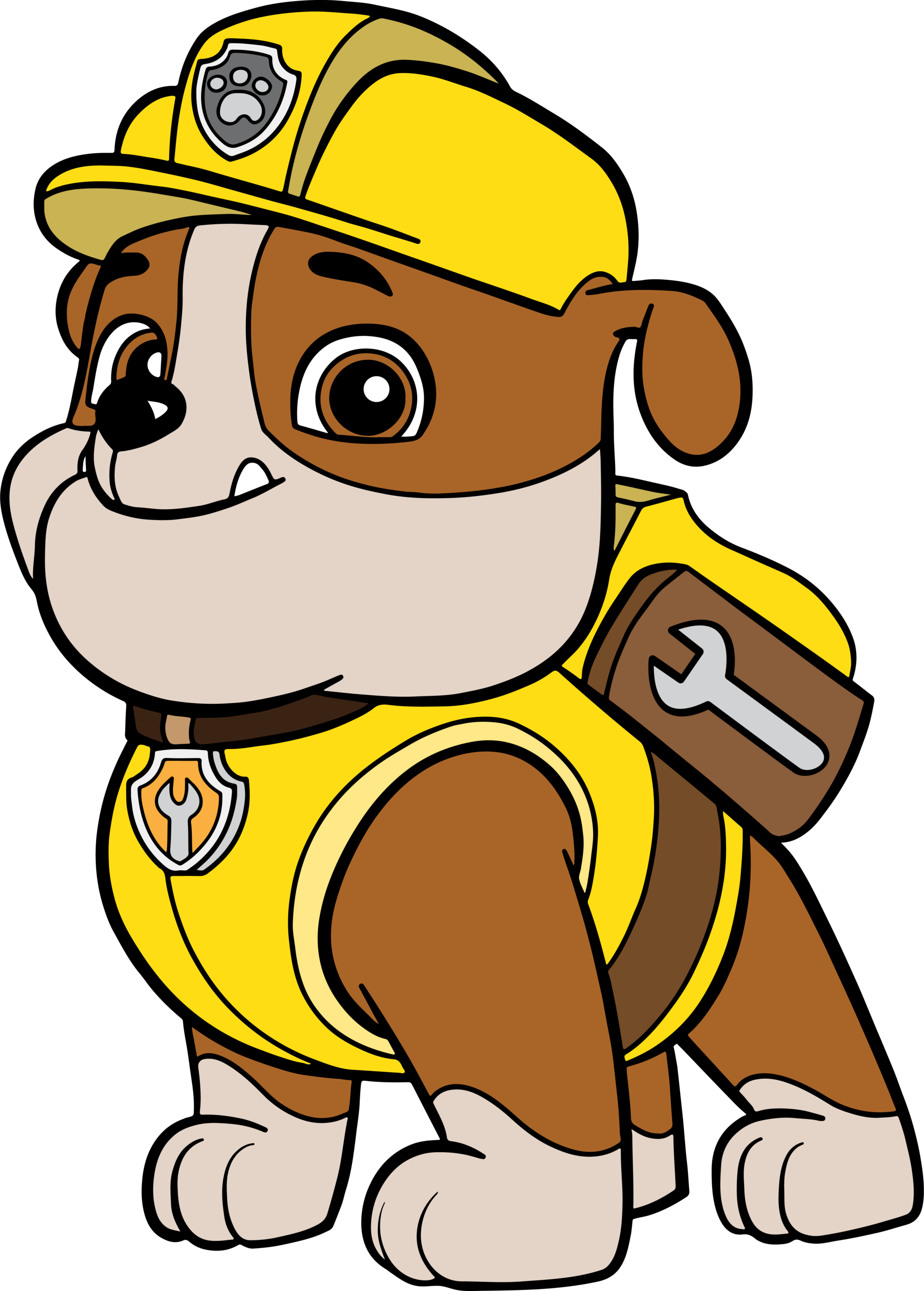 Rubble Svg, Paw Patrol Svg, Paw patrol Clipart, Cartoon Paw | Inspire ...
