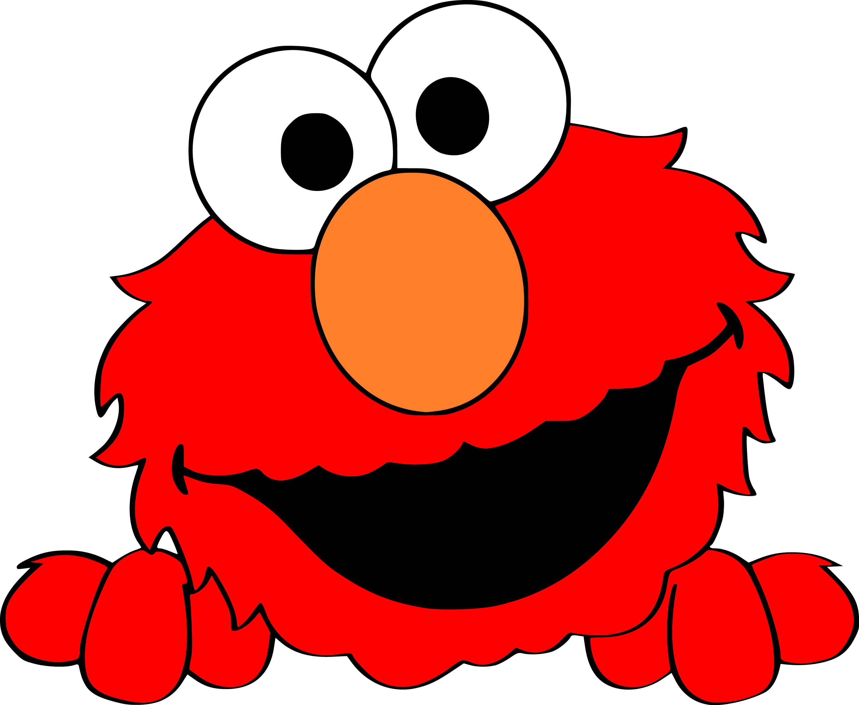 Elmo head Svg, Elmo Clipart, Elmo birthday Svg, Sesame Stree | Inspire ...