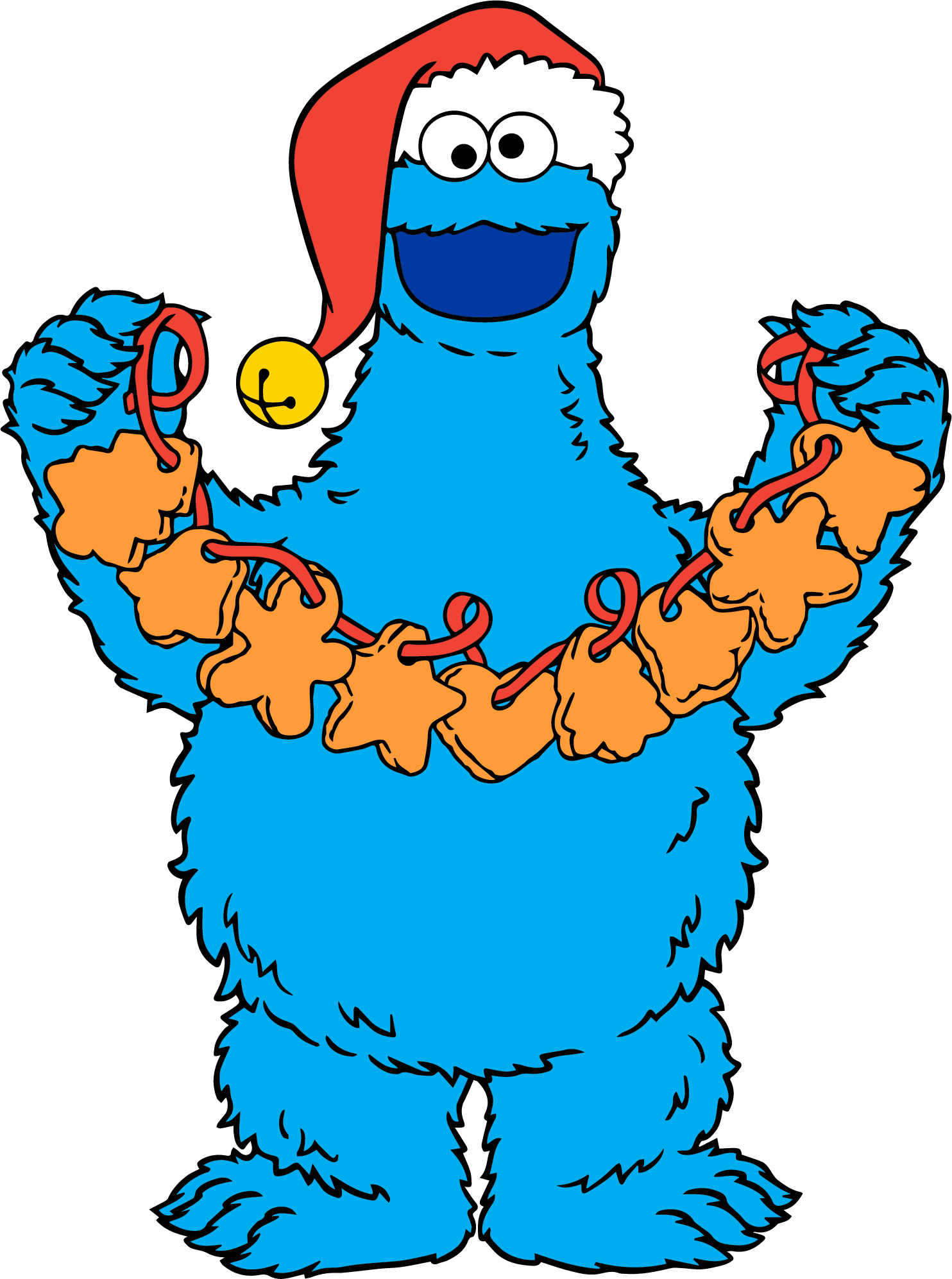 Cookie Monster Christmas Svg, Sesame Street Svg, Cartoon Svg | Inspire ...