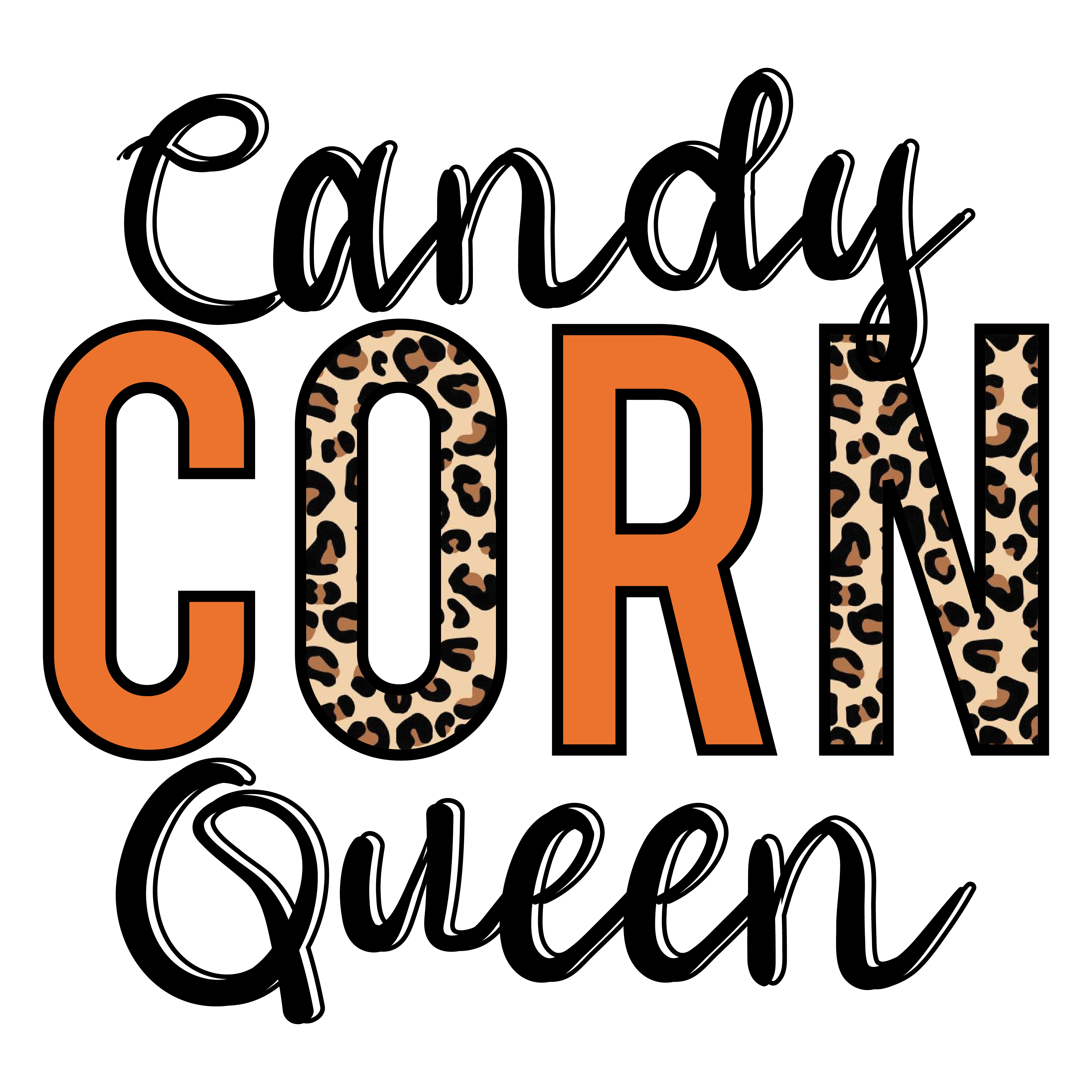 Candy Corn Queen PNG, Halloween Sublimation Design, Digital | Inspire ...