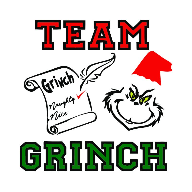 Team Grinch Svg, Grinch Christmas Svg, Grinch face Svg, Sant | Inspire ...