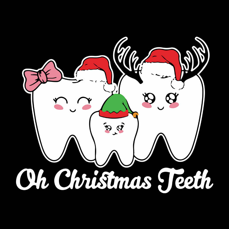 Oh Christmas Teeth svg, Christmas Teeth svg, Dental Christma | Inspire ...
