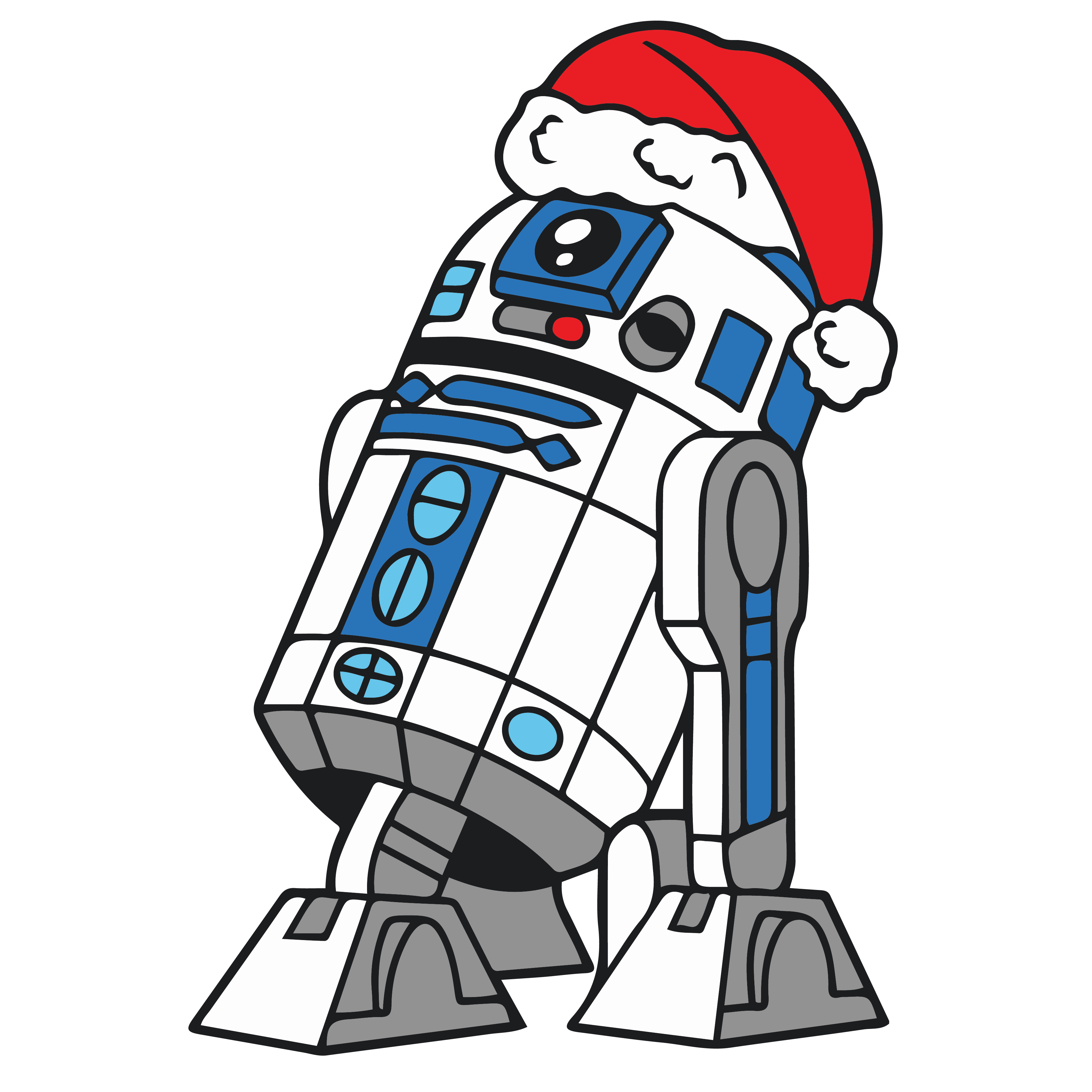 R2D2 Christmas SVG, Star Wars Christmas SVG, R2D2 Santa Clau | Inspire ...