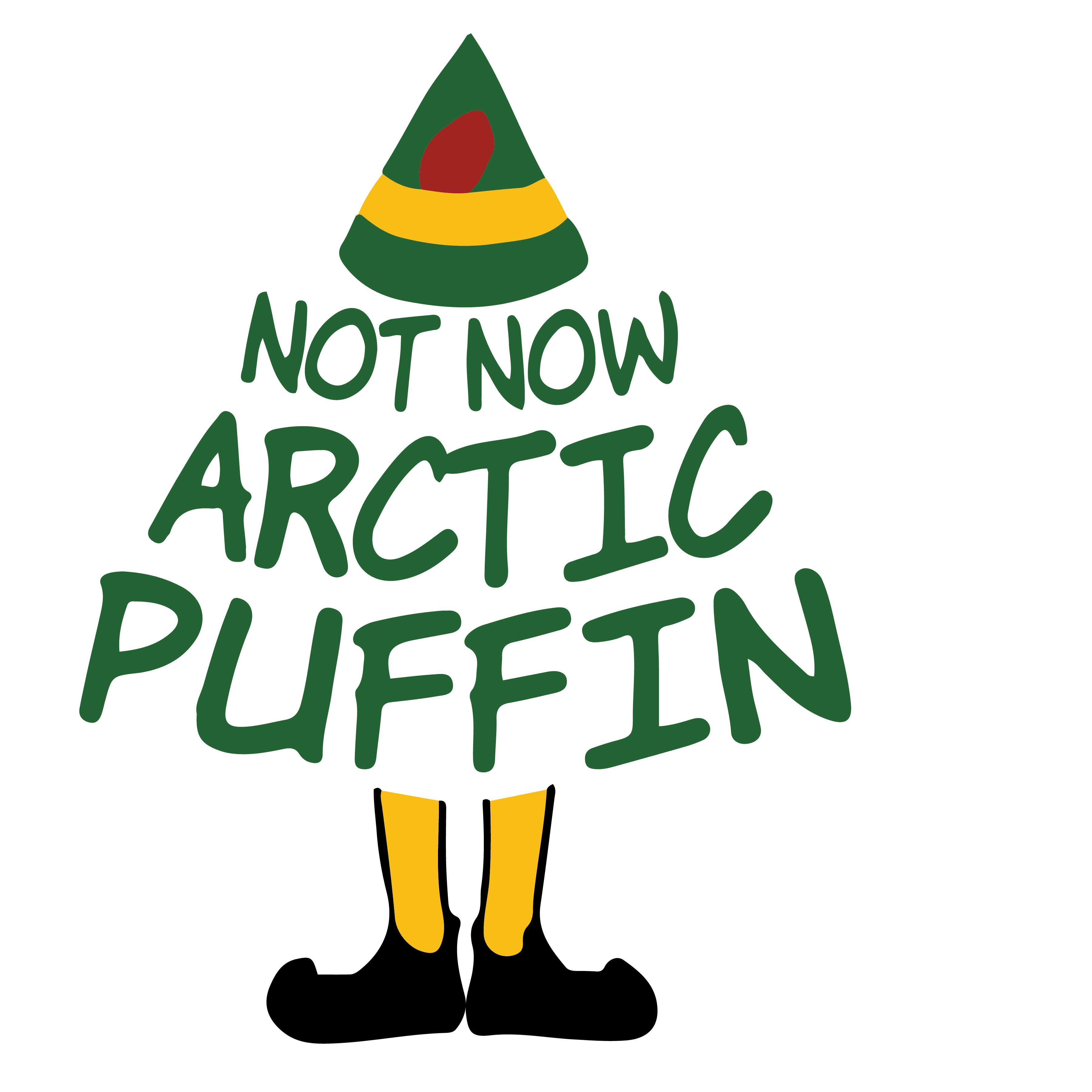 Not now arctic puffin Svg, Elf Christmas tree Svg, Elf Svg F | Inspire ...