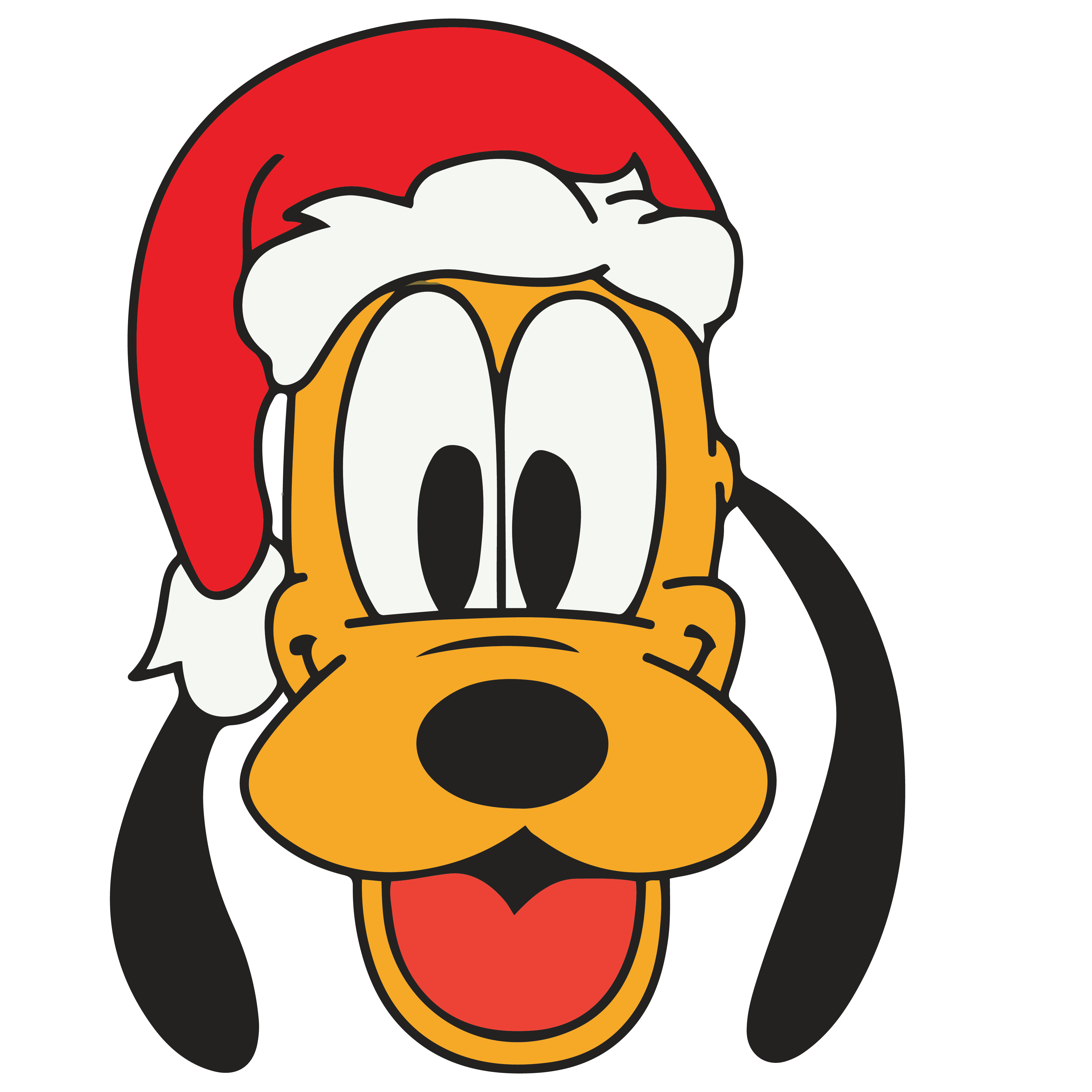 Pluto Santa Hat Svg, Pluto Christmas Svg, Disney Christmas S | Inspire Uplift