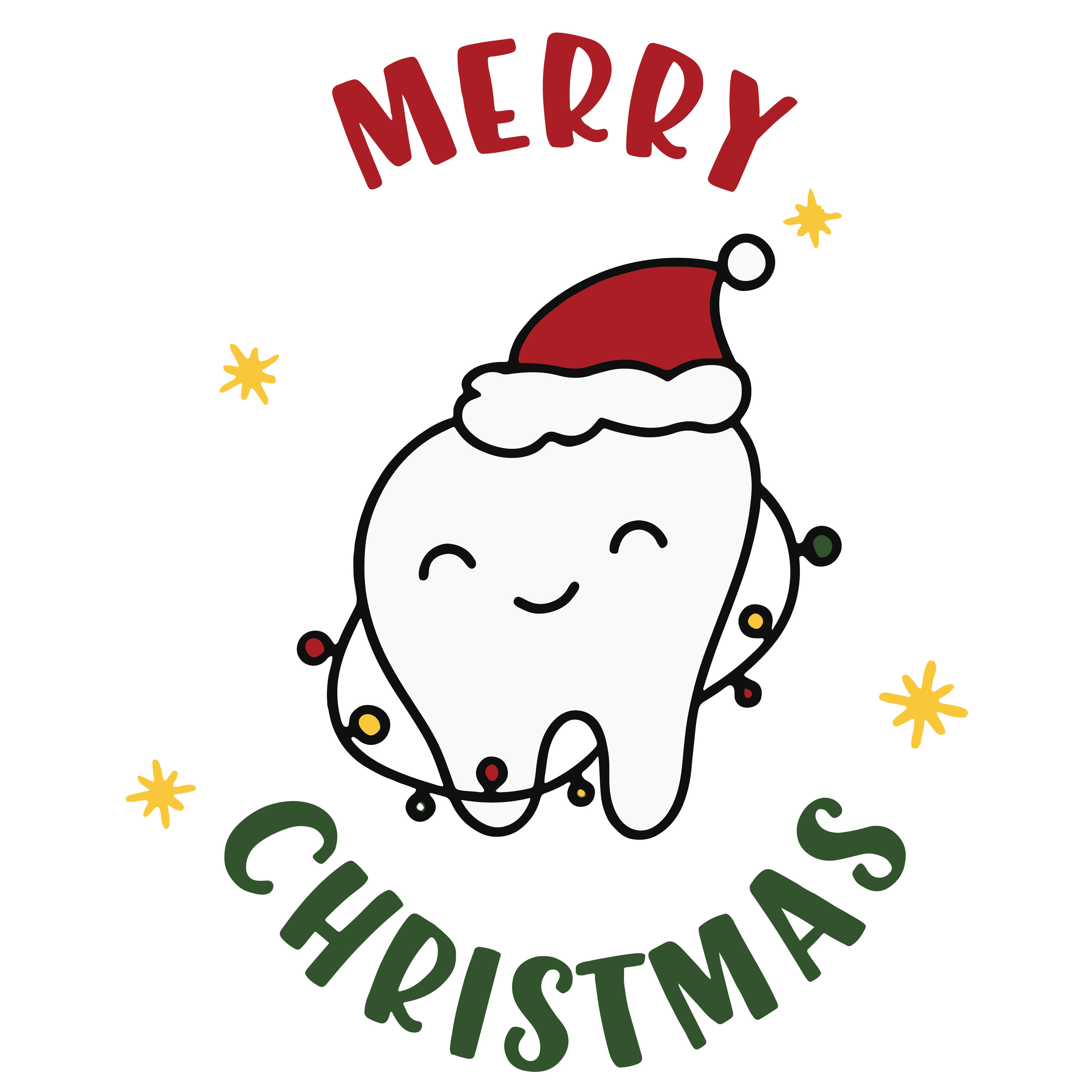 Merry christmas Tooth Svg, Dental christmas Svg, Tooth clipa | Inspire ...