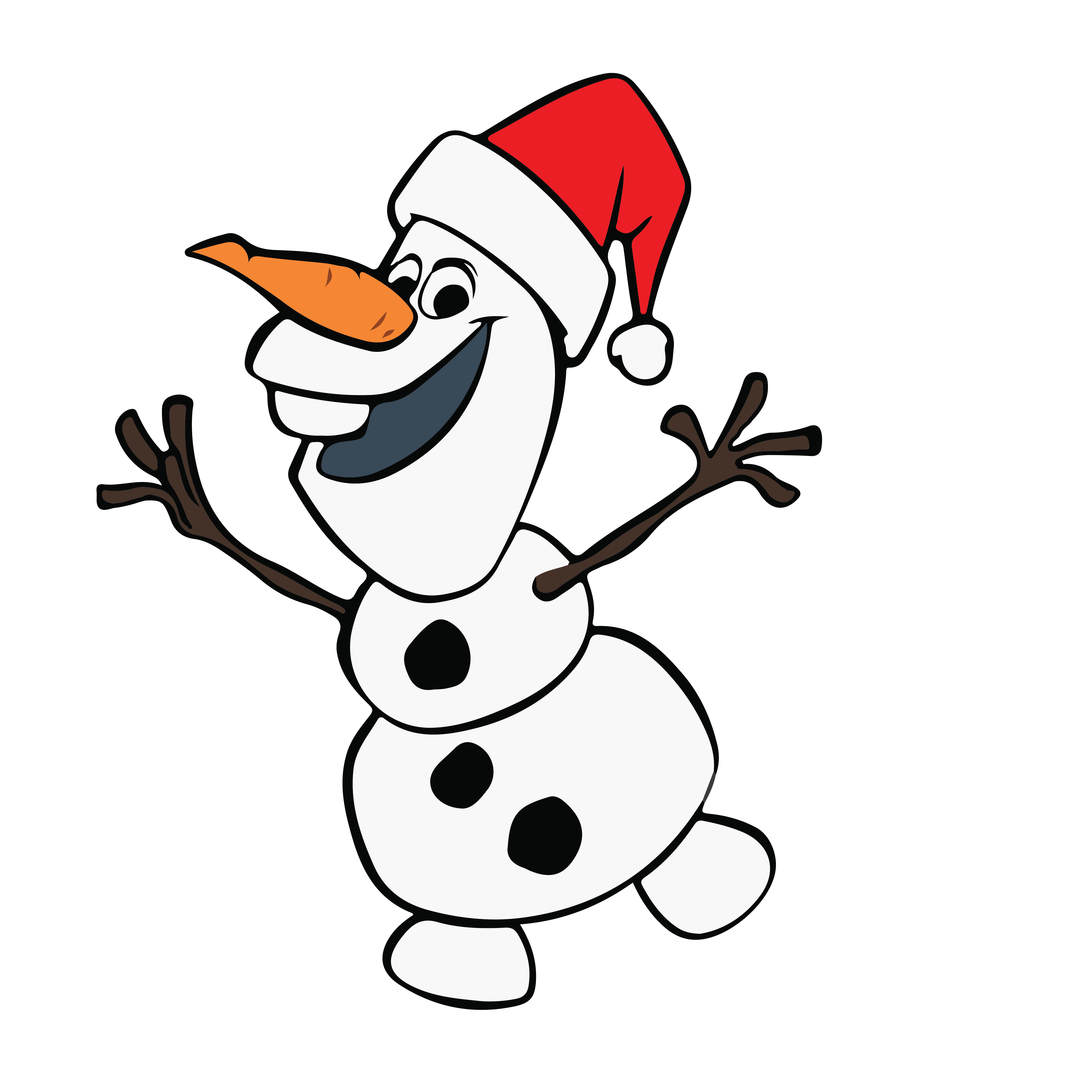 Christmas Olaf Svg, Olaf Santa Hat Svg, Frozen Olaf Christma | Inspire ...