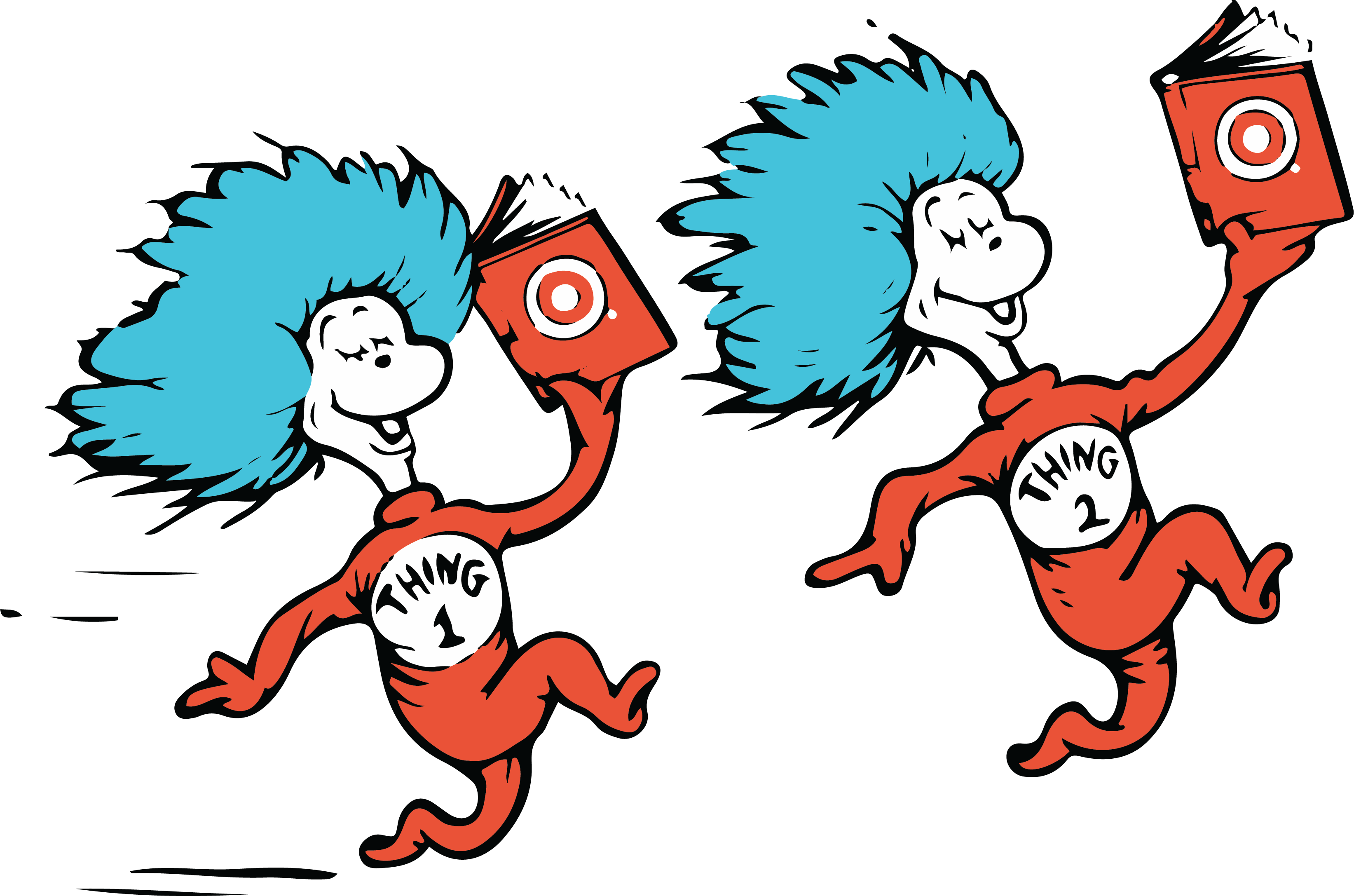 Thing 1 Thing 2 Svg, Dr. Seuss Svg, Dr. Seuss Quotes Svg, Dr - Inspire ...