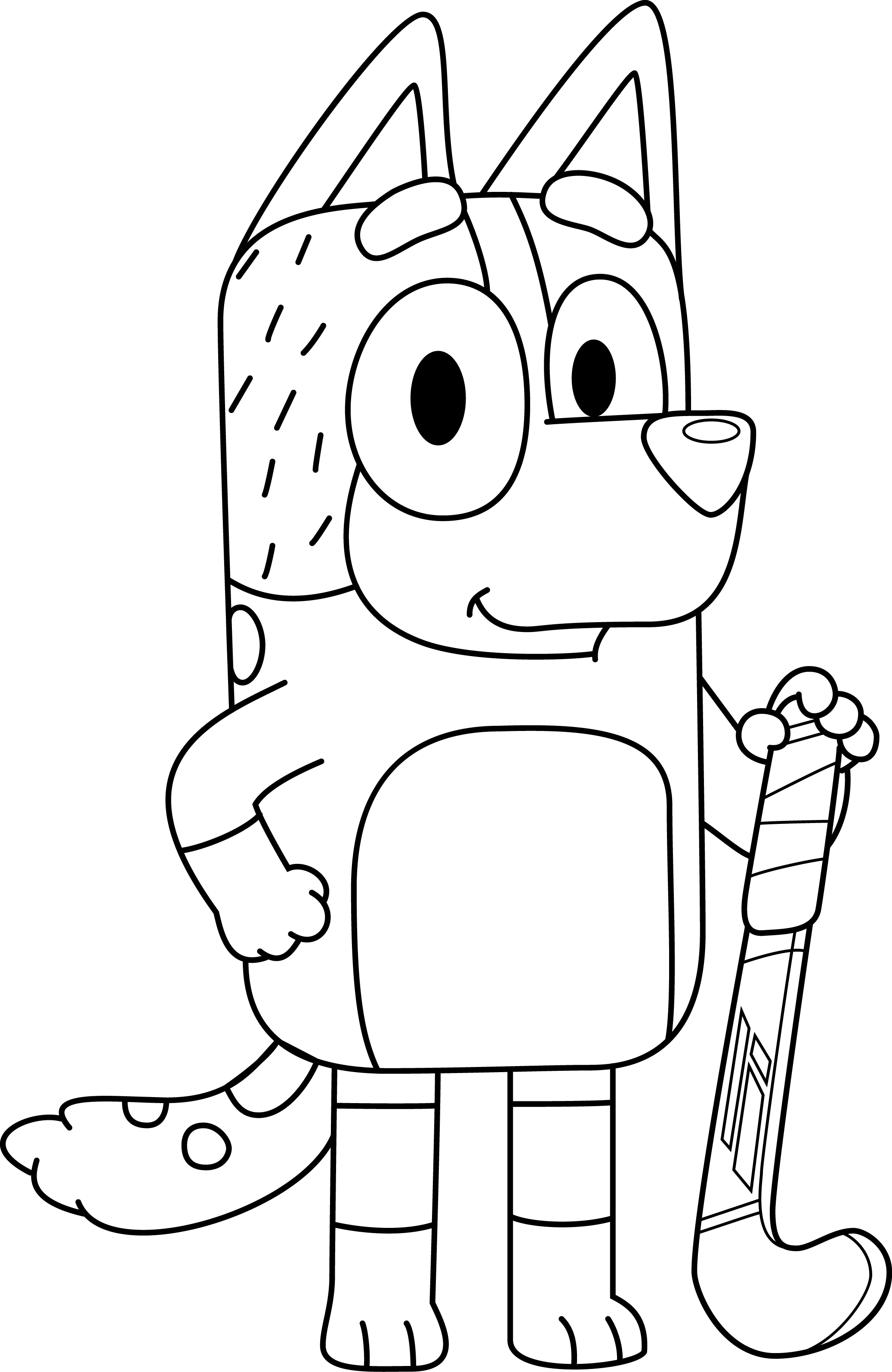 Chilli outline Svg, Bluey Svg, Bluey Heeler Svg, Bluey Dog S | Inspire ...