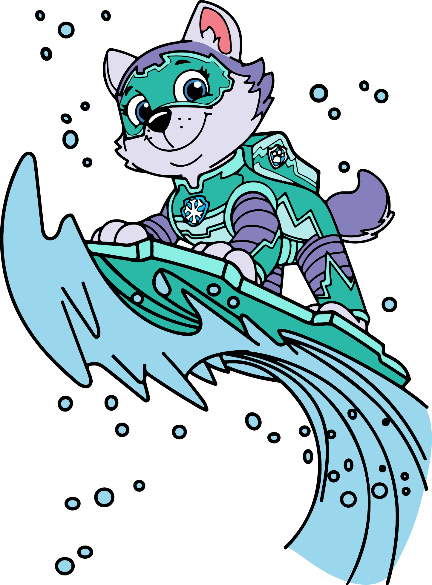 Everest Svg, Paw Patrol Svg, Paw patrol Clipart, Cartoon Dog | Inspire ...