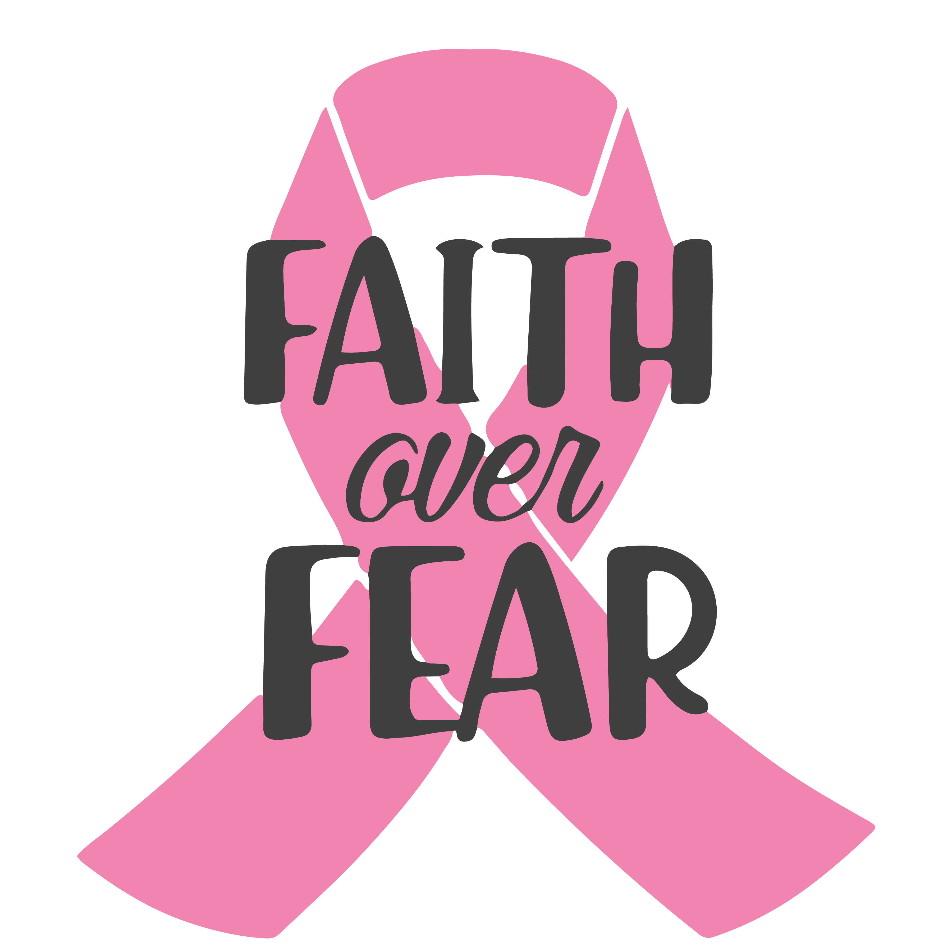 Faith over fear Svg, Breast Cancer Svg, Breast Cancer Awaren | Inspire ...