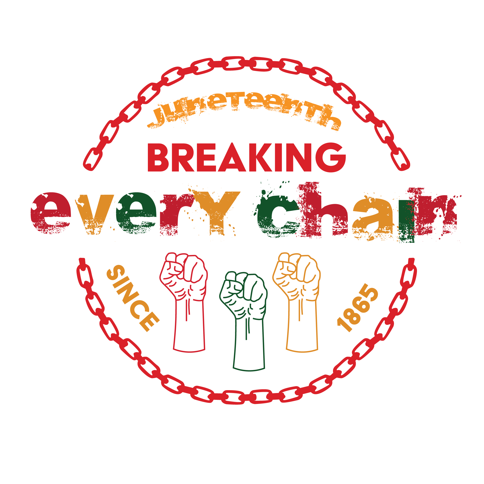 Juneteenth Breaking Every Chain Since 1865 Svg, Juneteenth S | Inspire Uplift