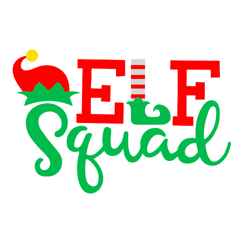 Elf Squad Svg, Christmas Svg, Elf Hat Svg, Elf clipart, Elf | Inspire ...