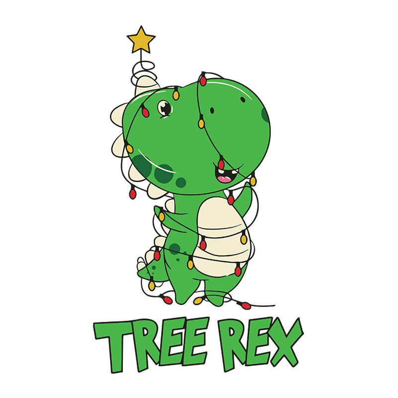 Tree Rex Svg, Christmas T-Rex Dinosaur Svg, T-Rex Christmas - Inspire ...