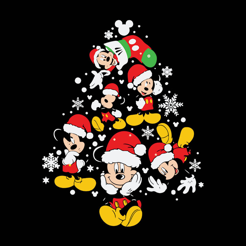 Mickey mouse Christmas tree Svg, Disney Christmas Svg, Micke | Inspire ...