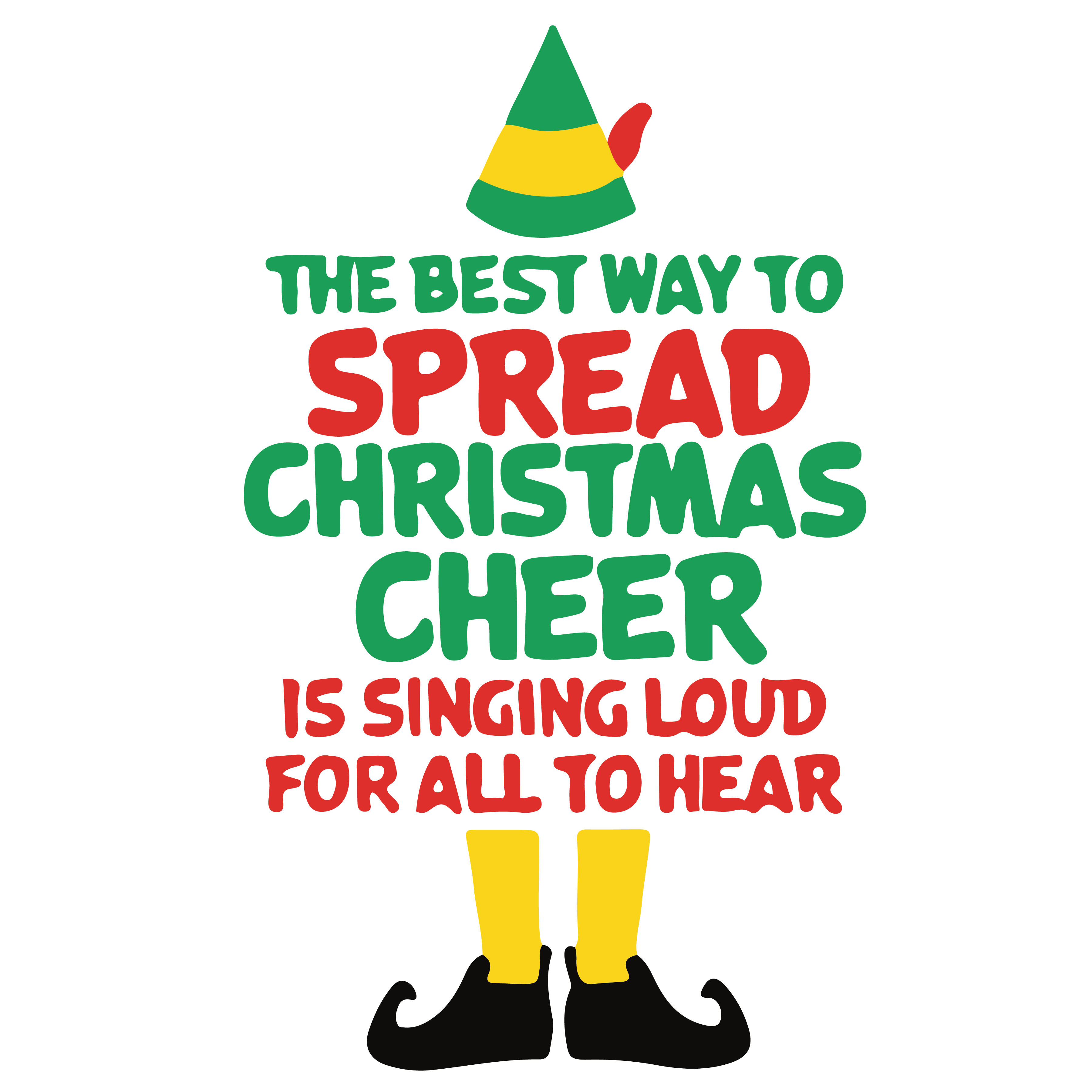 The best way to spread christmas cheer Svg, Elf Christmas Sv | Inspire ...