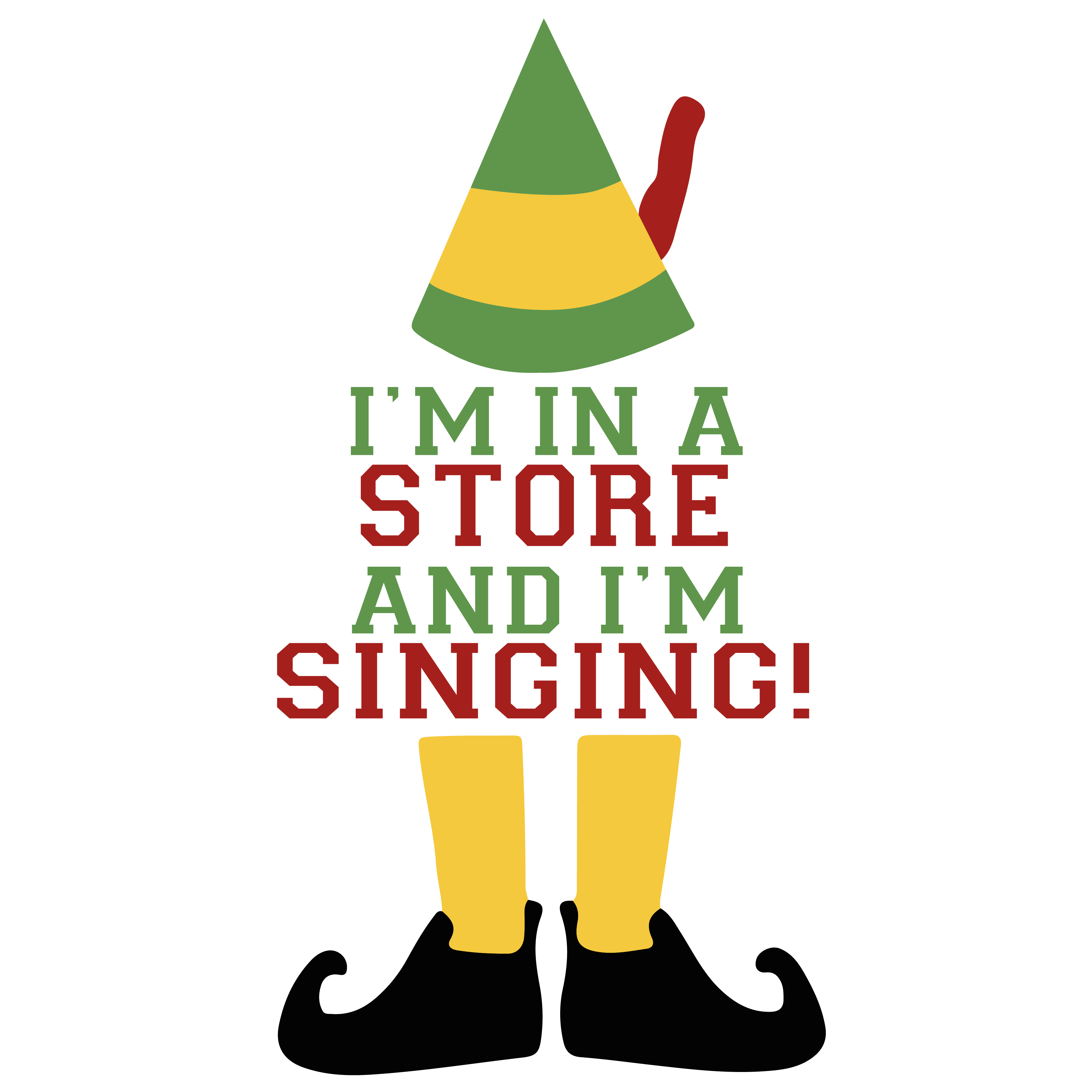 I'm in a store and i'm singing Svg, Elf Christmas Svg, Elf S | Inspire ...