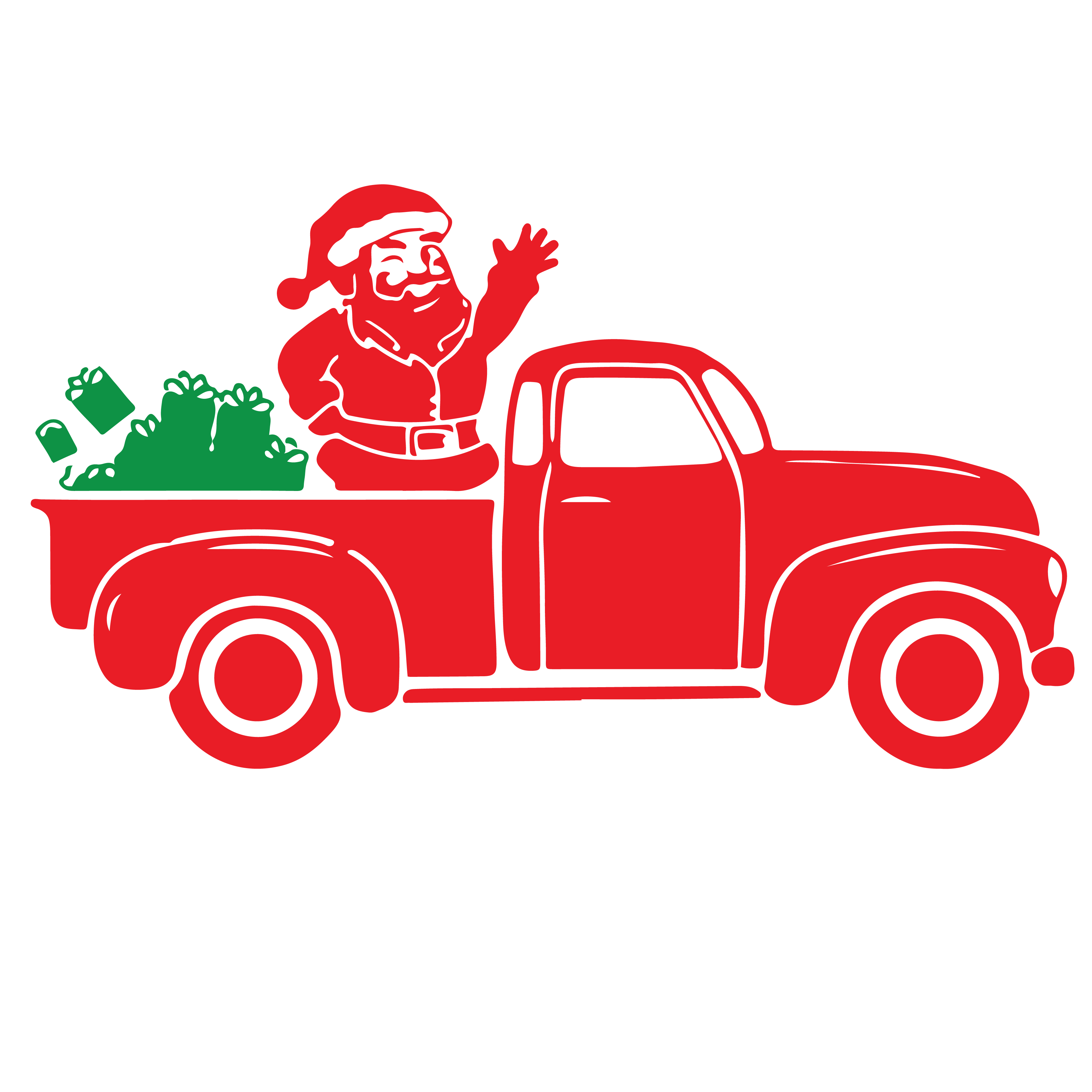 Santa red truck Svg, Christmas Svg, Funny Santa Christmas Sv | Inspire ...