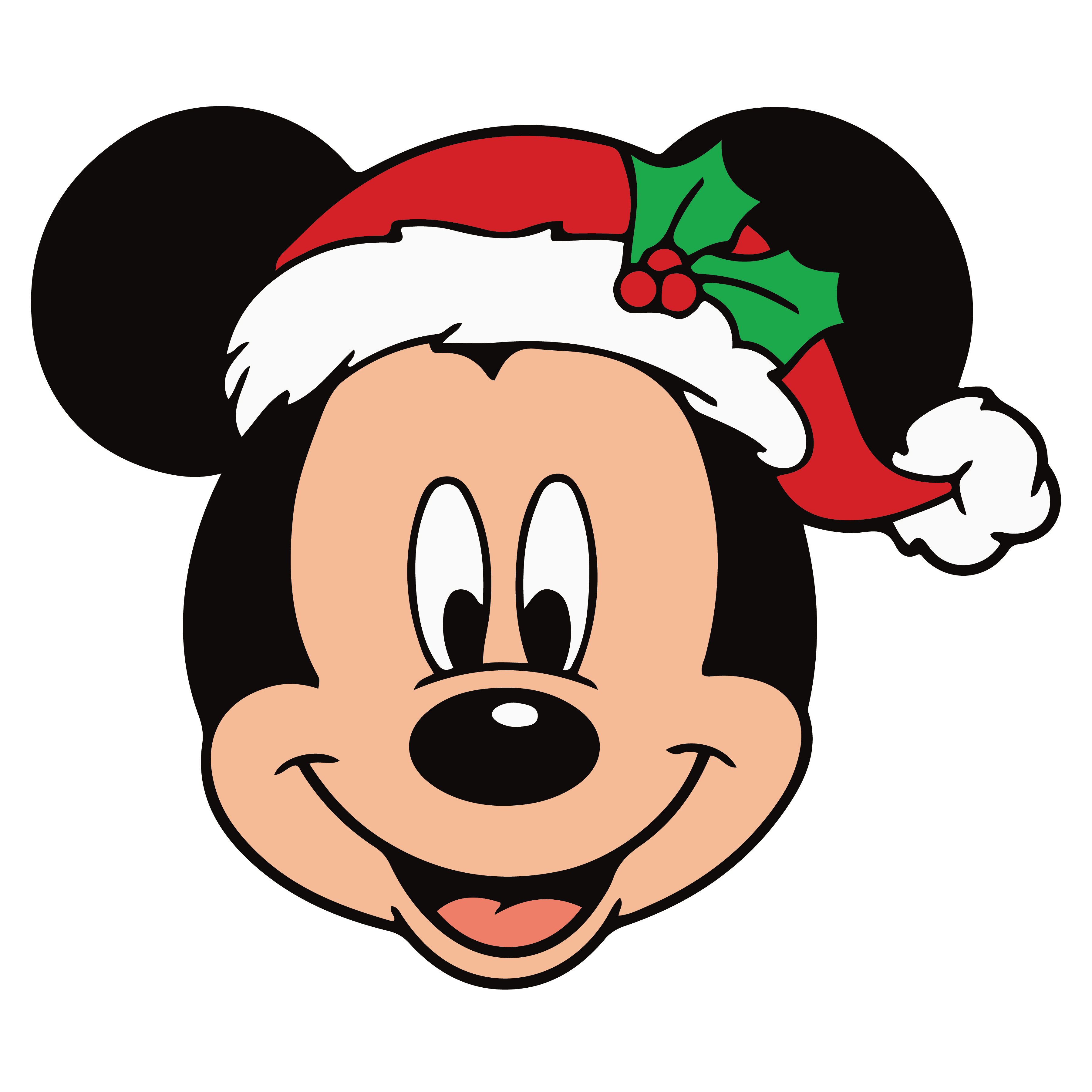 Mickey Mouse Santa Hat Svg, Mickey Mouse Christmas Svg, Disn | Inspire ...