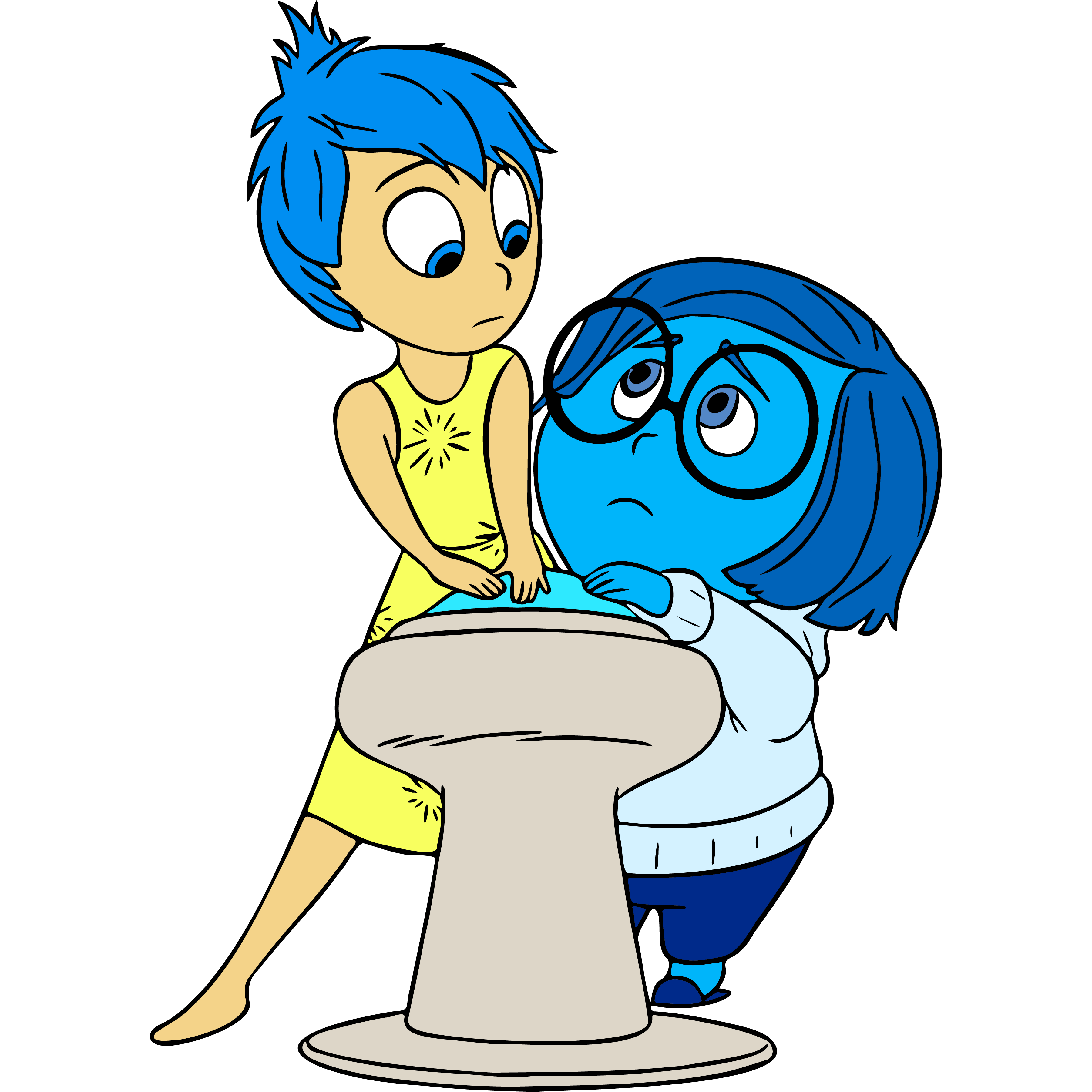 Sadness And Joy Svg, Inside Out Clipart, Inside Out SVG PNG, - Inspire ...