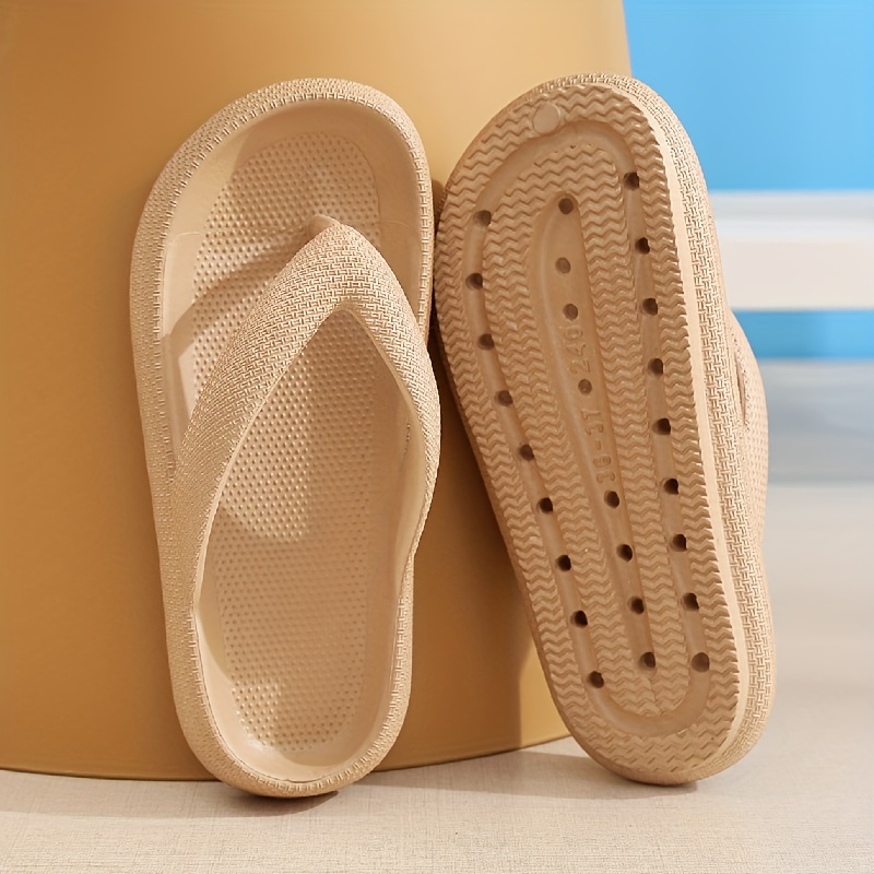 Women's Pillow Flip Flops - Solid Color Soft Sole Wear-resis | Inspire ...