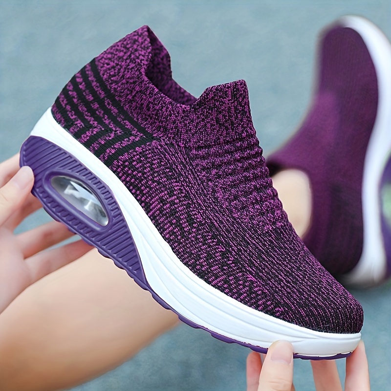 Chic Women's Knit Running Sneakers | Inspire Uplift