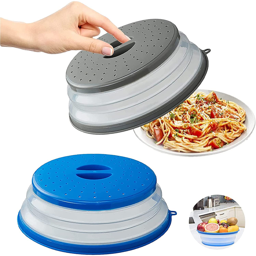 Microwave Splatter Cover Silicone Folding Cooking Lids | Inspire Uplift