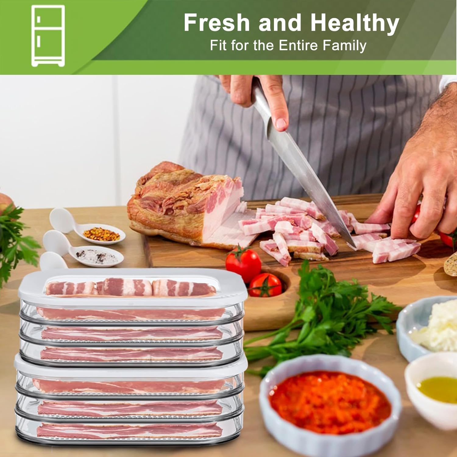Leakproof Meat Containers for Fridge, BPA-Free & Durable | Inspire Uplift