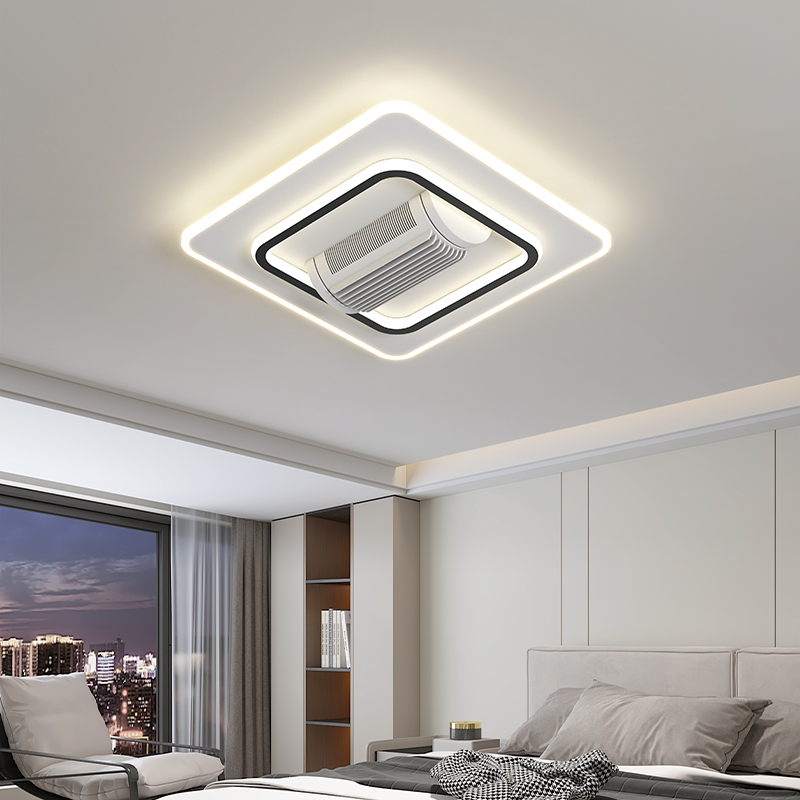 Modern Bladeless Ceiling Fan Light w/ Remote | Inspire Uplift