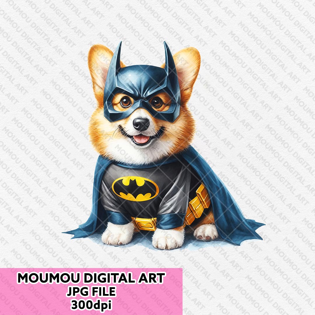 Corgi Cosplay Batman PNG, corgi dog, Disney, Disney design, | Inspire ...