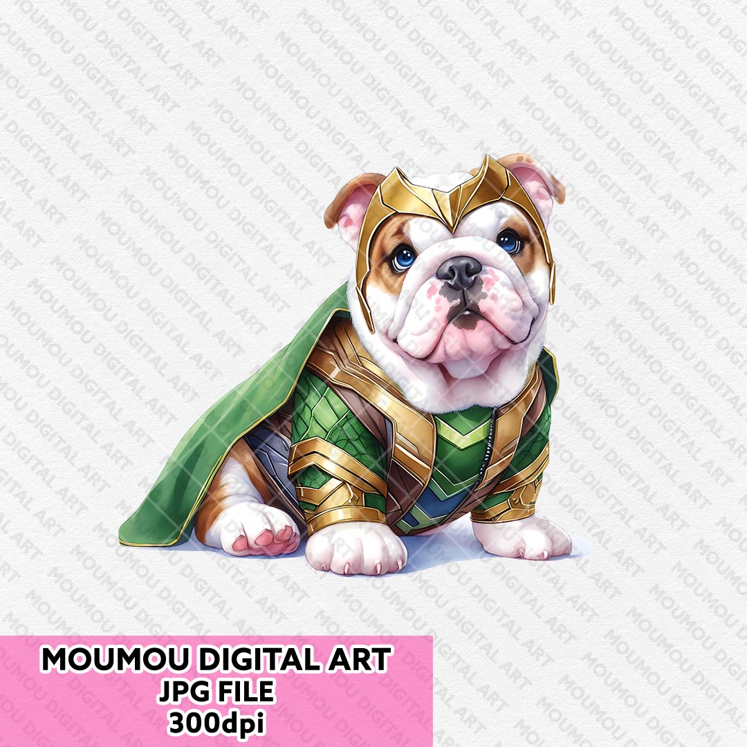 Bulldog Cosplay Loki PNG, Bulldog, Disney, Disney design, Di - Inspire ...