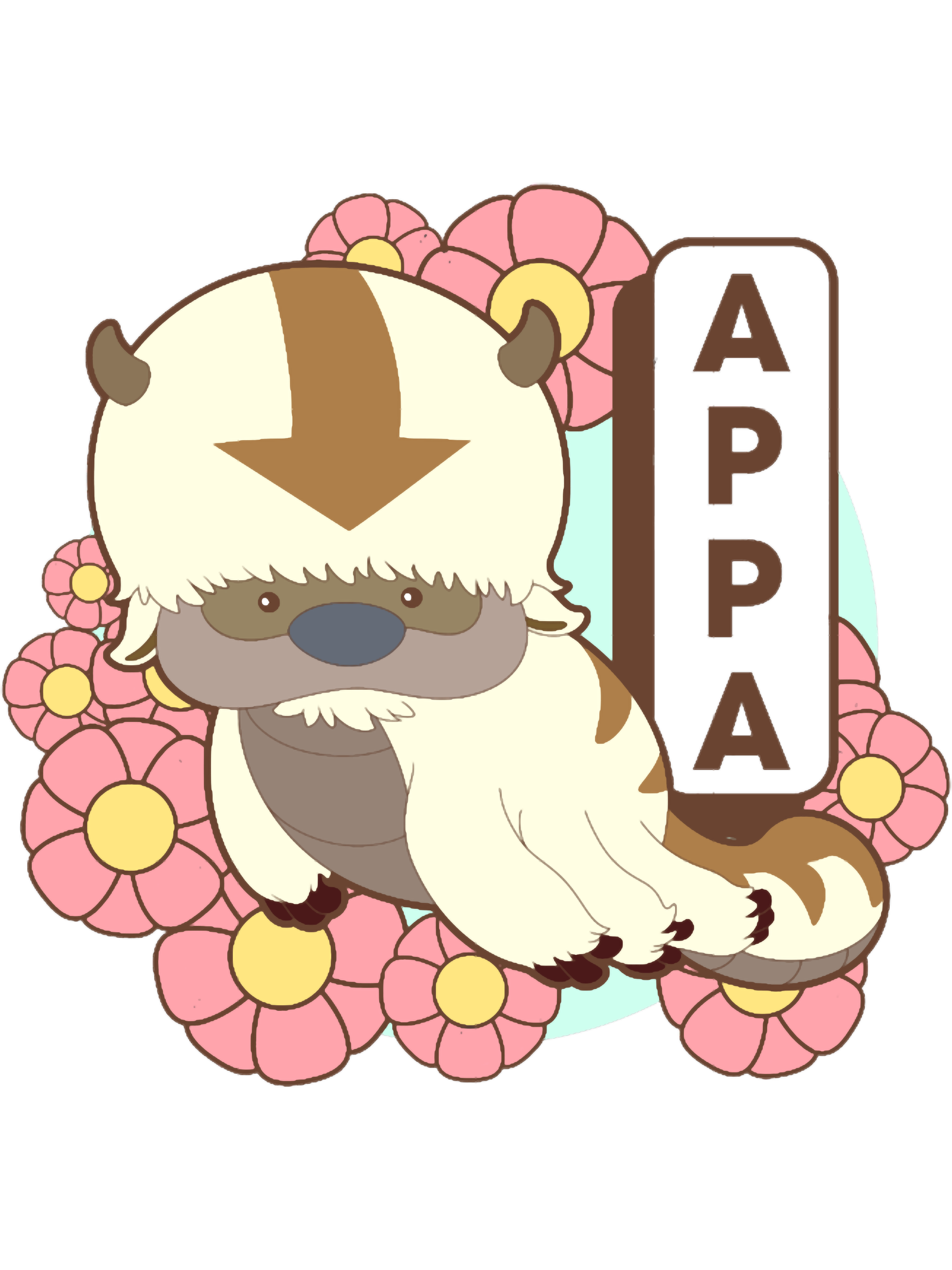 Avatar The Last Airbender Appa Floral | Inspire Uplift