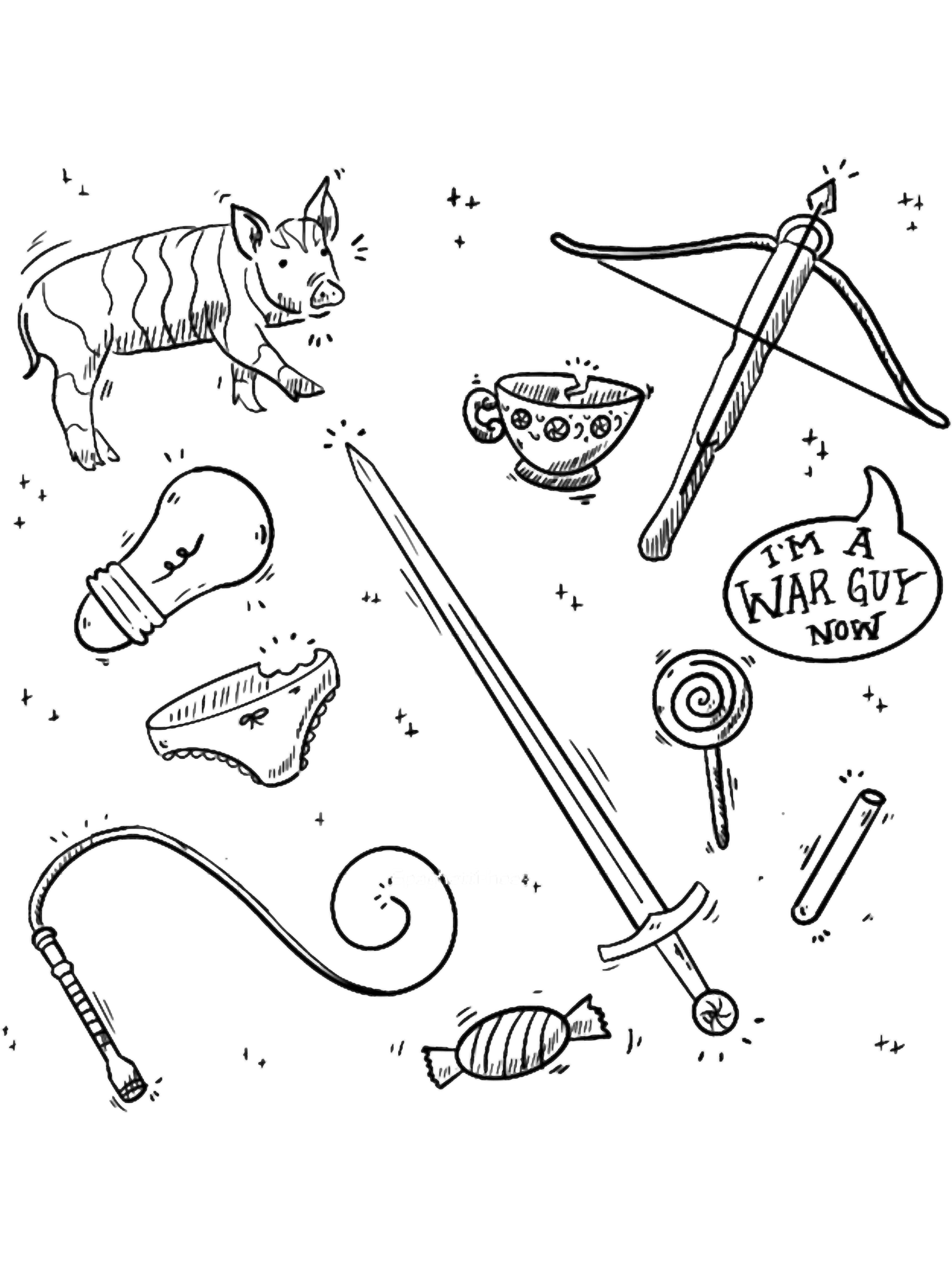 Crown of Candy Tattoo Flash Sheet | Inspire Uplift