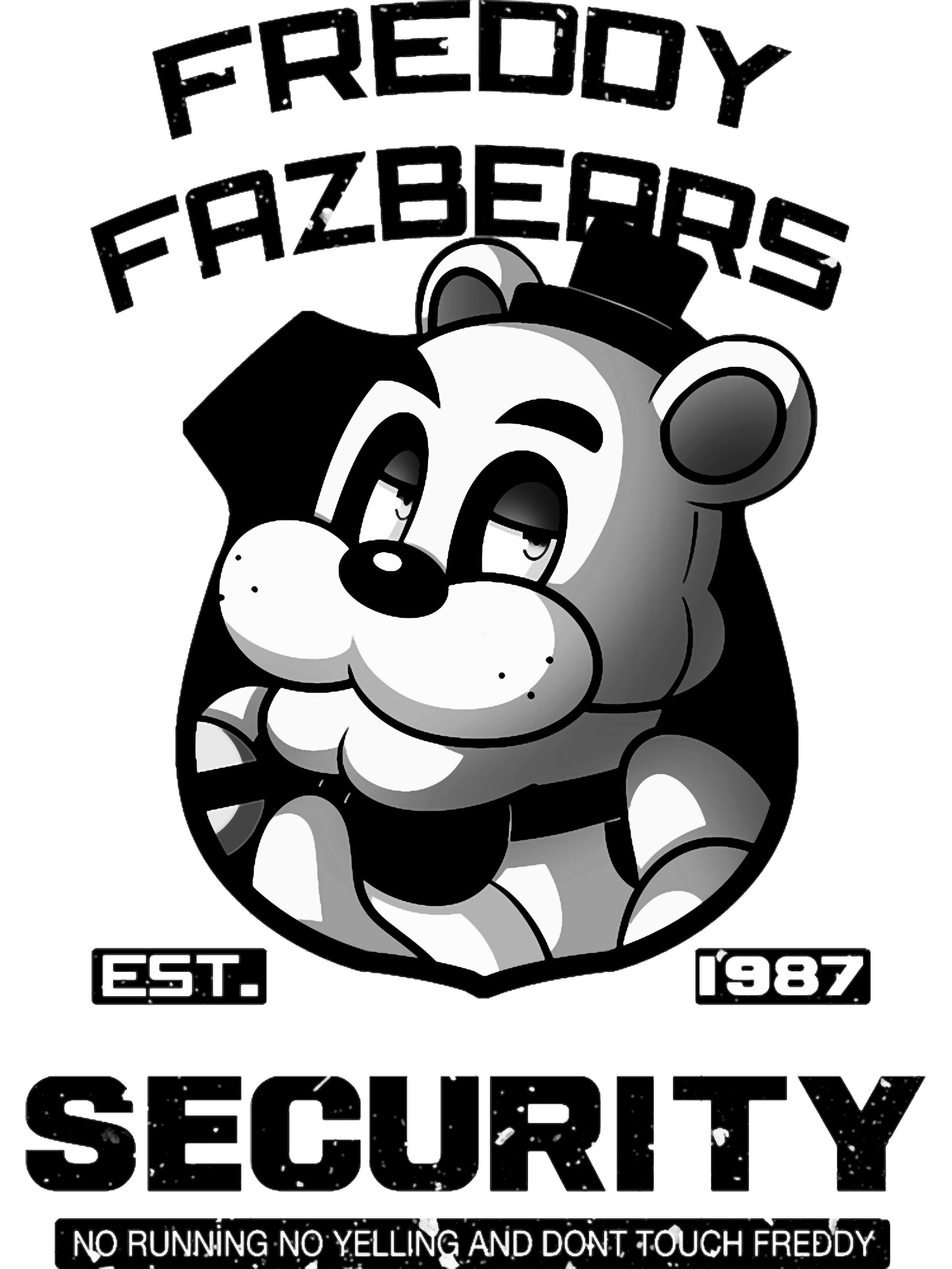 Freddy Fazbears Security BLACK AND WHITE | Inspire Uplift