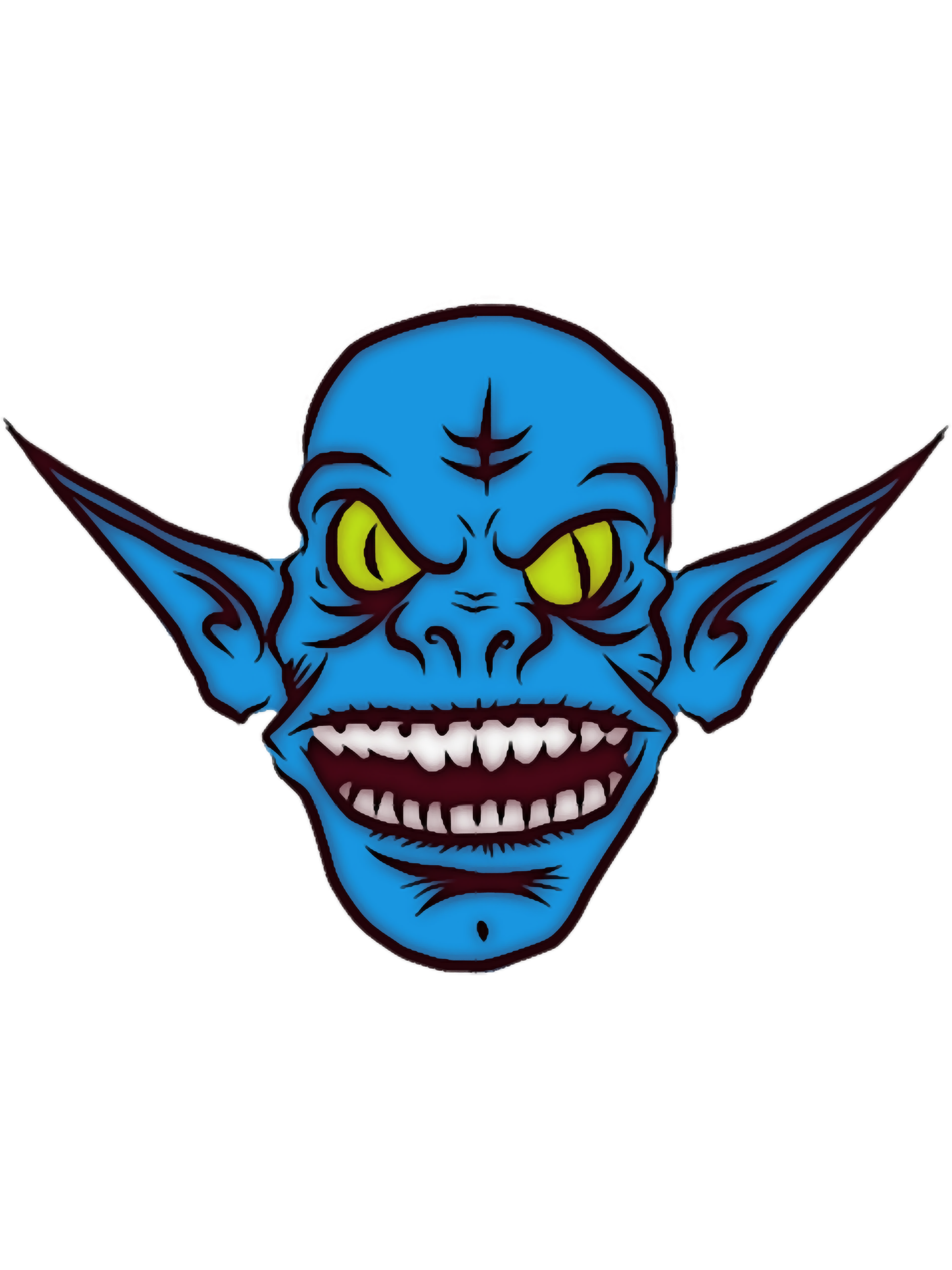 blue goblin face | Inspire Uplift