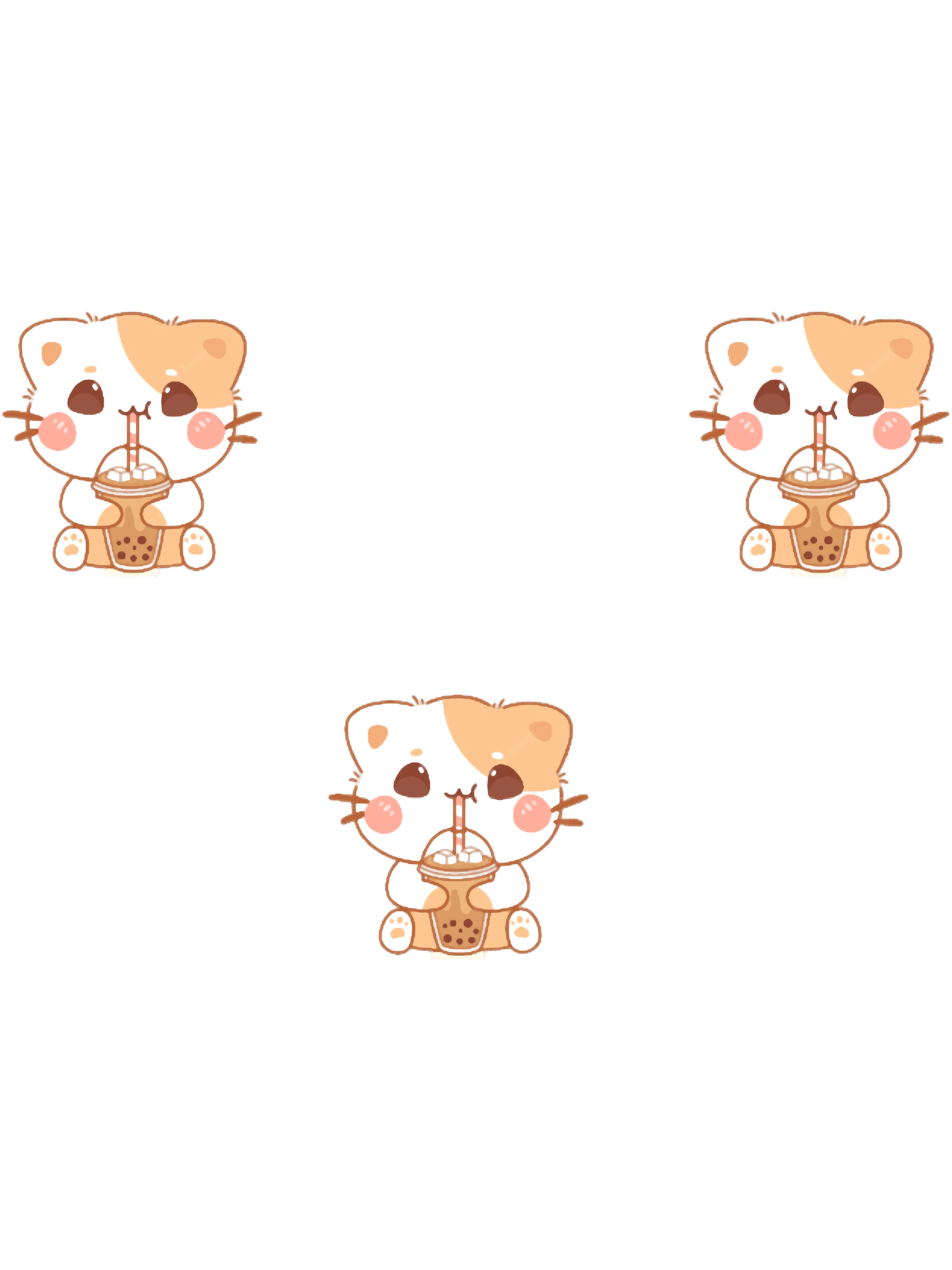 cat boba tea bubble tea anime kawaiipack | Inspire Uplift