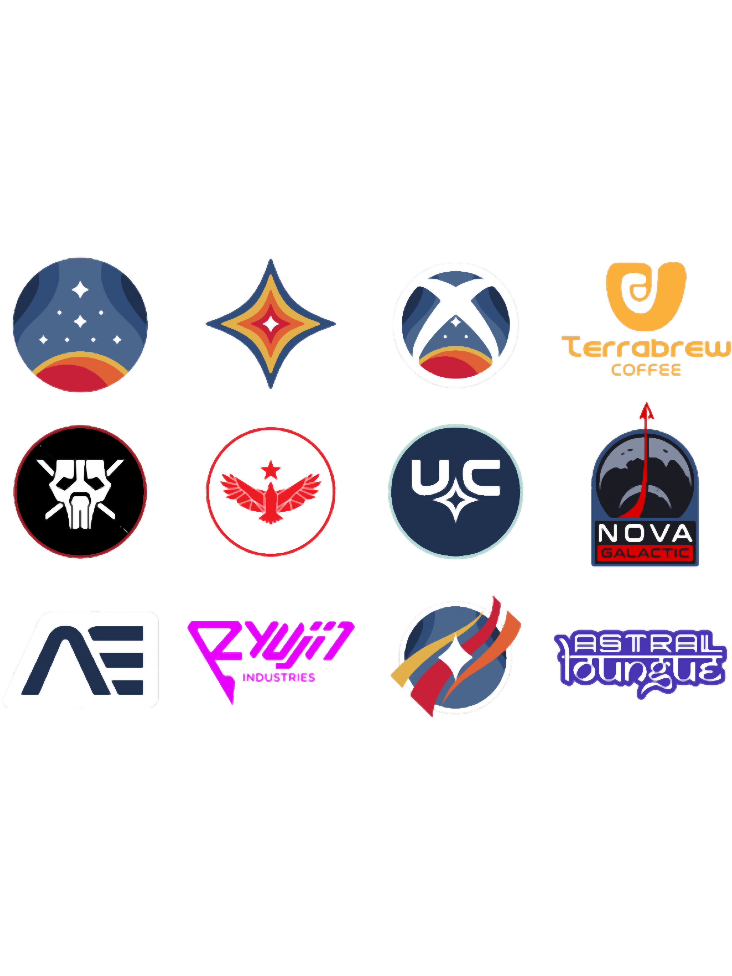 Starfield Faction Logos Bundle | Inspire Uplift