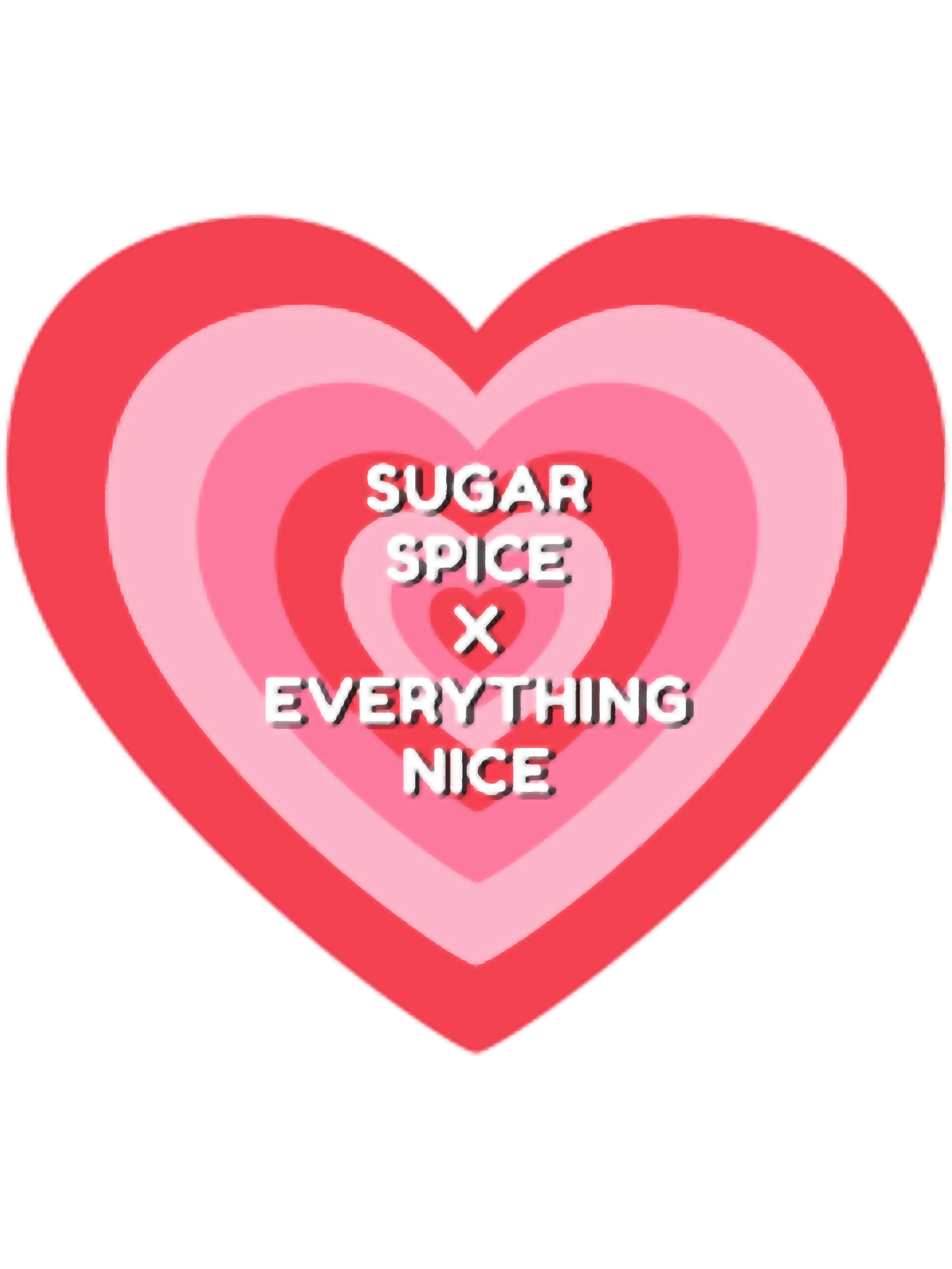 Sugar Spice and Everything Nice Power Puff Girls Pink Heart | Inspire ...