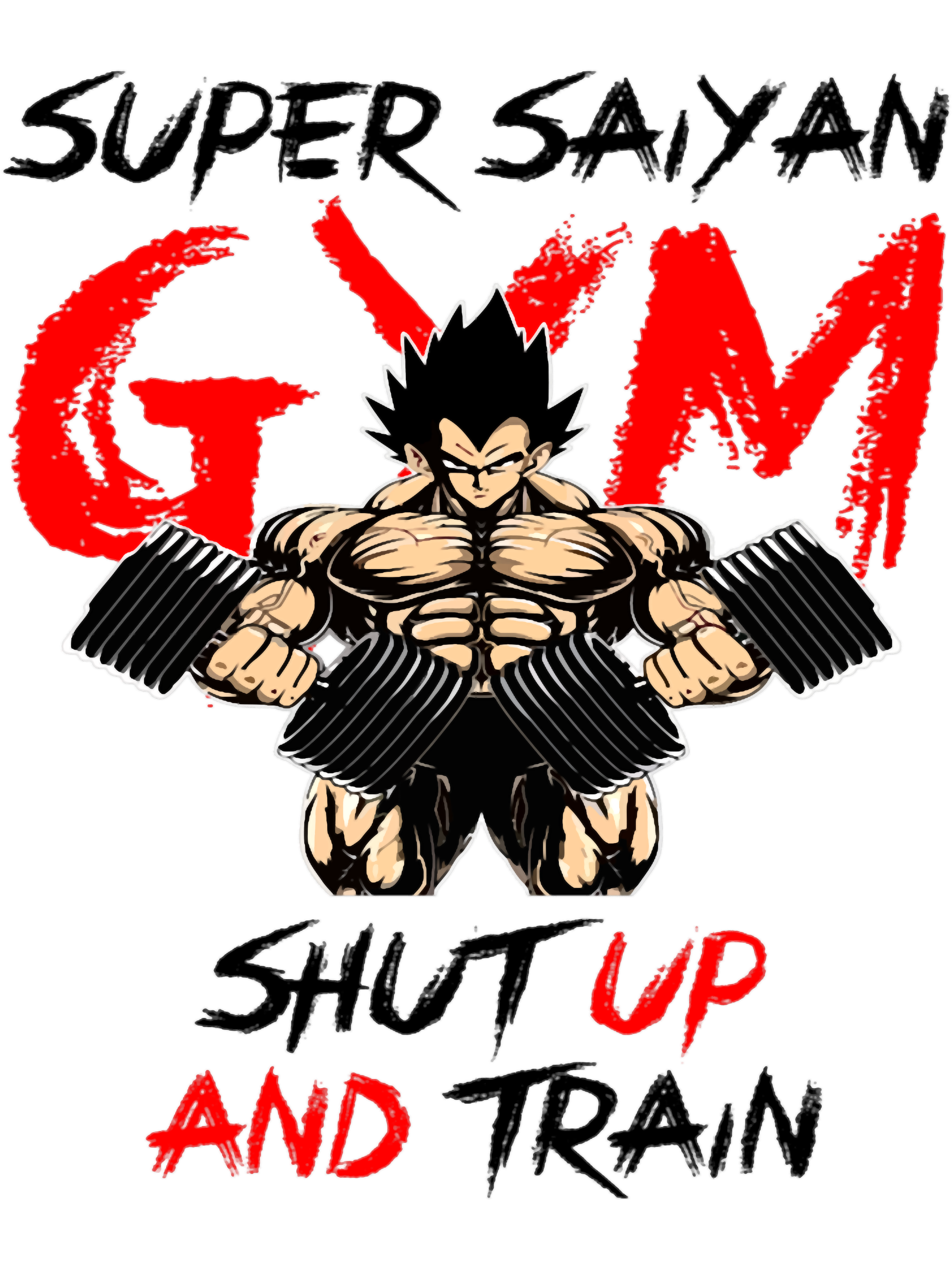 Dragon Ball Z Gym Prince Majin Vegeta Super Saiyan Gym Shut | Inspire ...