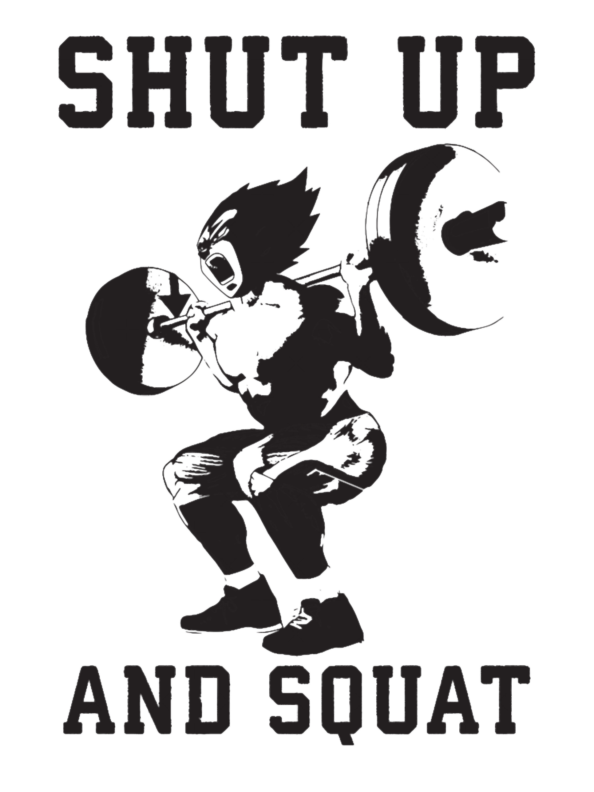 Shut Up and SquatVegetaAnime Workout - Inspire Uplift